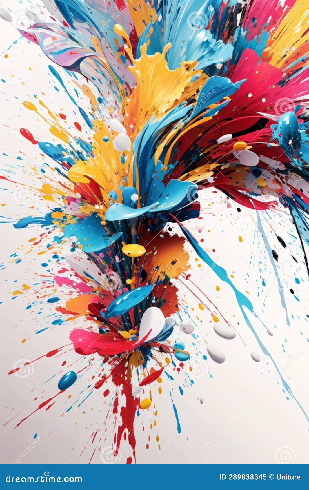 Abstract Ink Splash Background Stock Illustration - Illustration of ...
