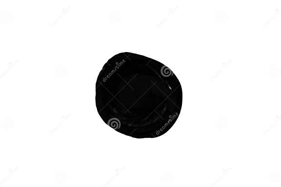 Ink Abstract Splash Circle Isolate on Background Stock Illustration ...
