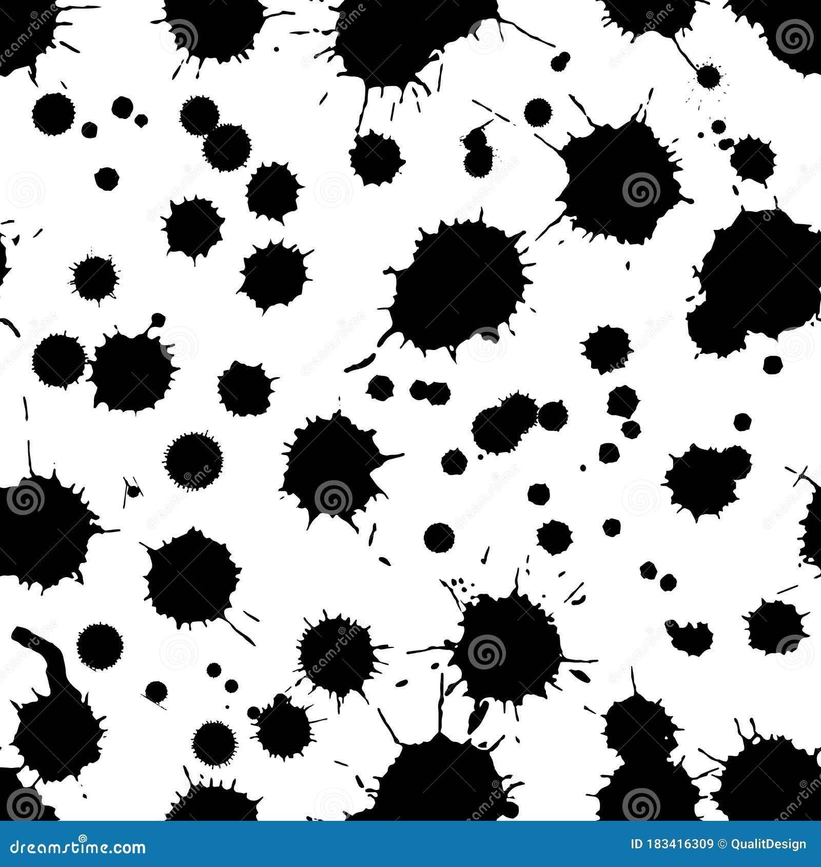 Spotted Paint Blob Background With Grunge Texture And Paint Spatter ...