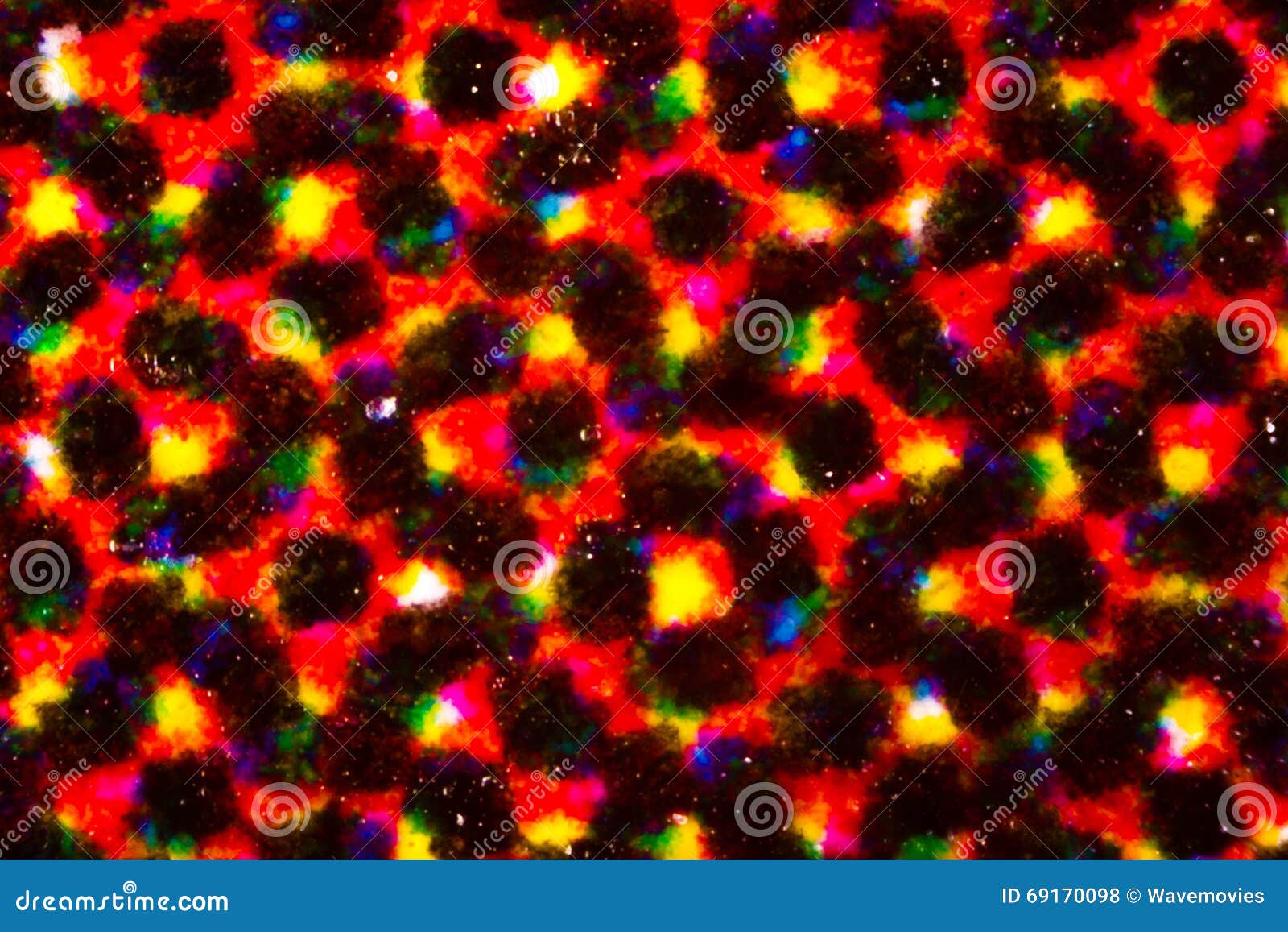 Abstract Ink Spot in Many Color Print on Flyer Paper Under the M Stock ...