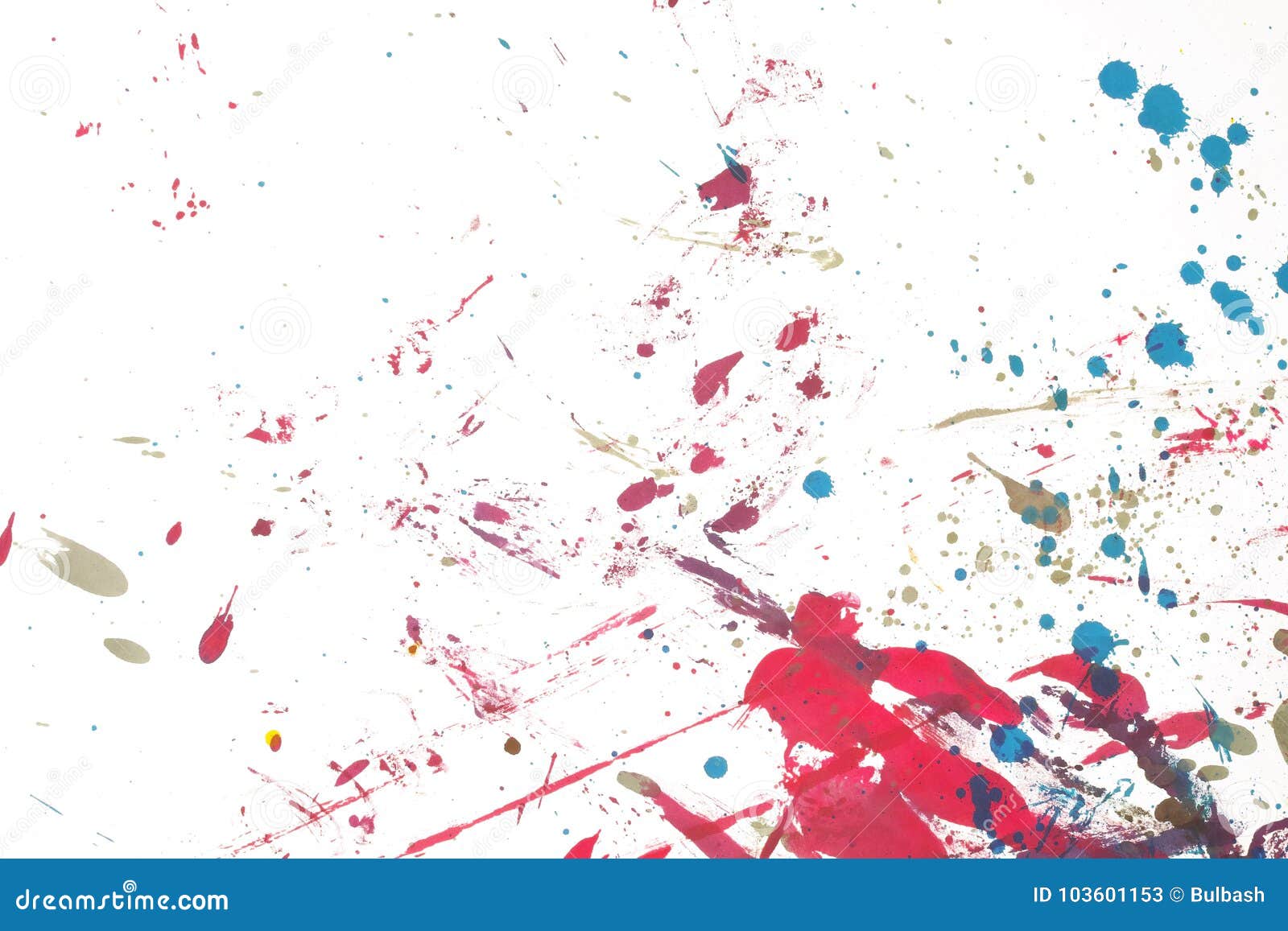 Abstract Ink on White Paper. Stock Illustration - Illustration of ...