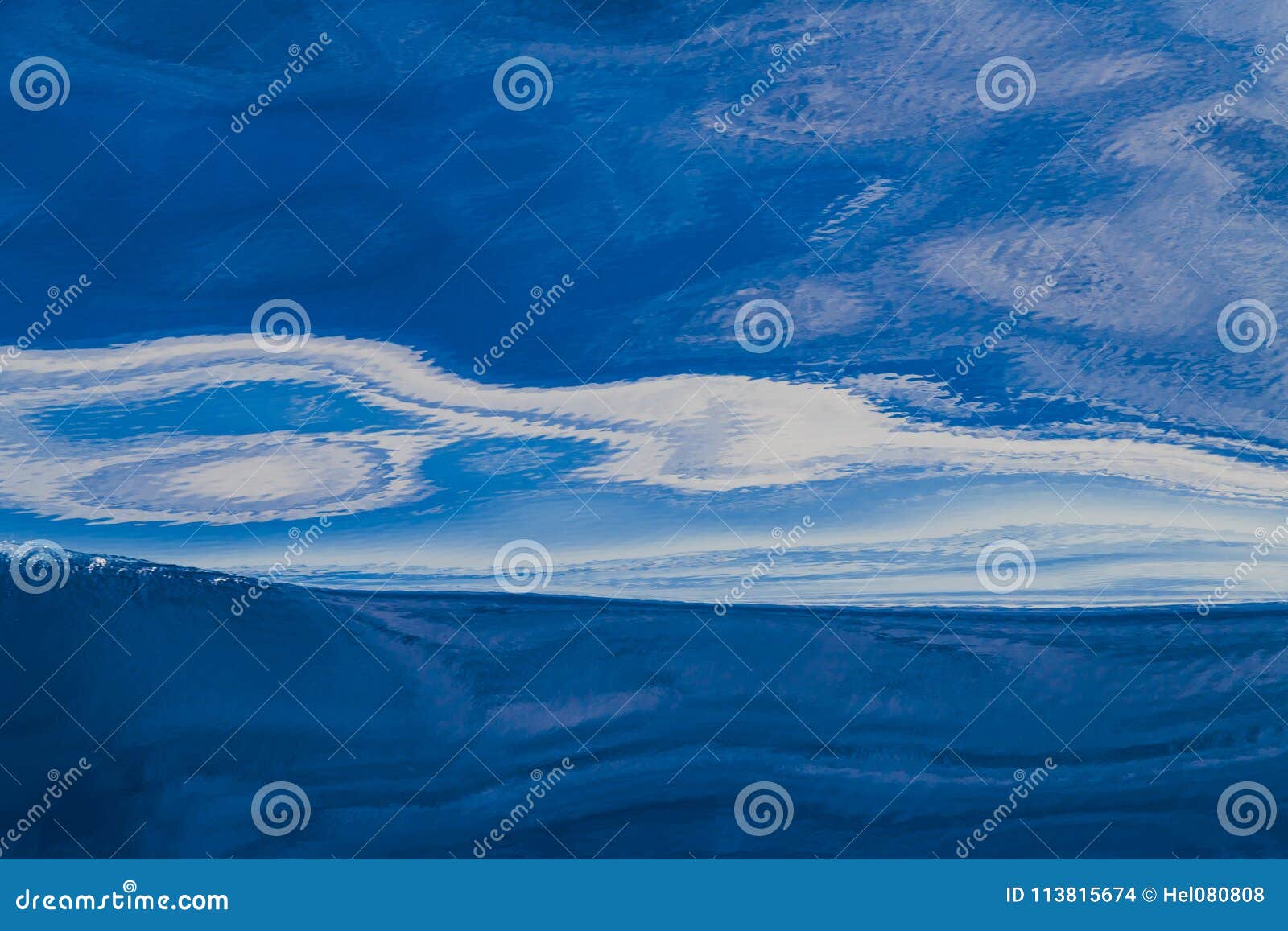 Abstract Water Background. Calm Ocean Water Surface with Curled White ...