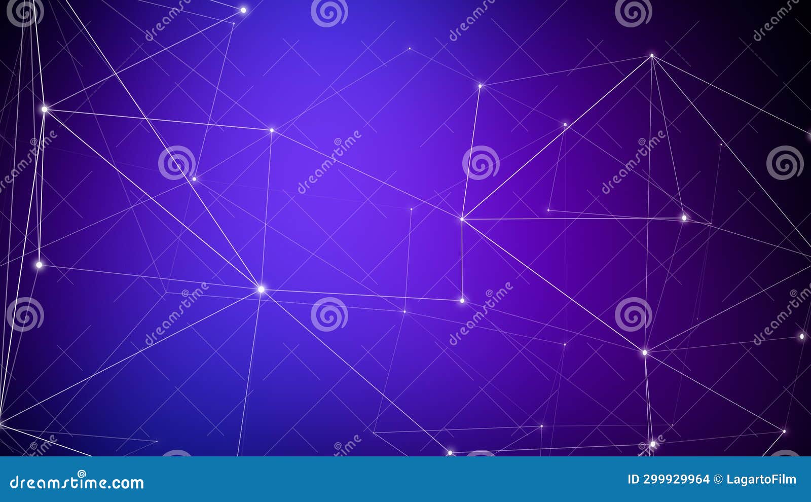 Abstract Interconnected Lines and Dots Formation Creating Connected ...