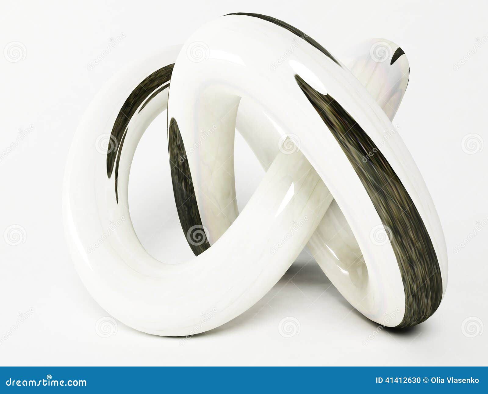 Abstract interesting form stock illustration. Illustration of three ...