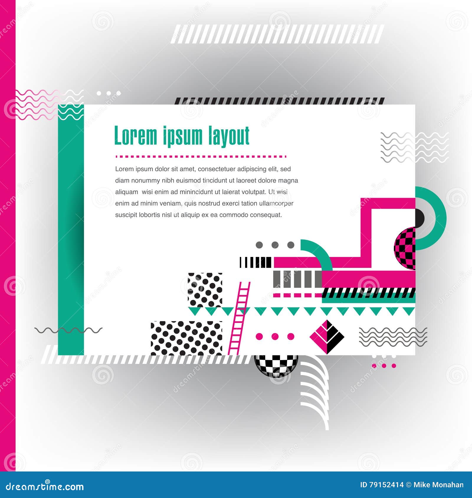 Abstract Interesting Geometric Design Stock Vector - Illustration of ...