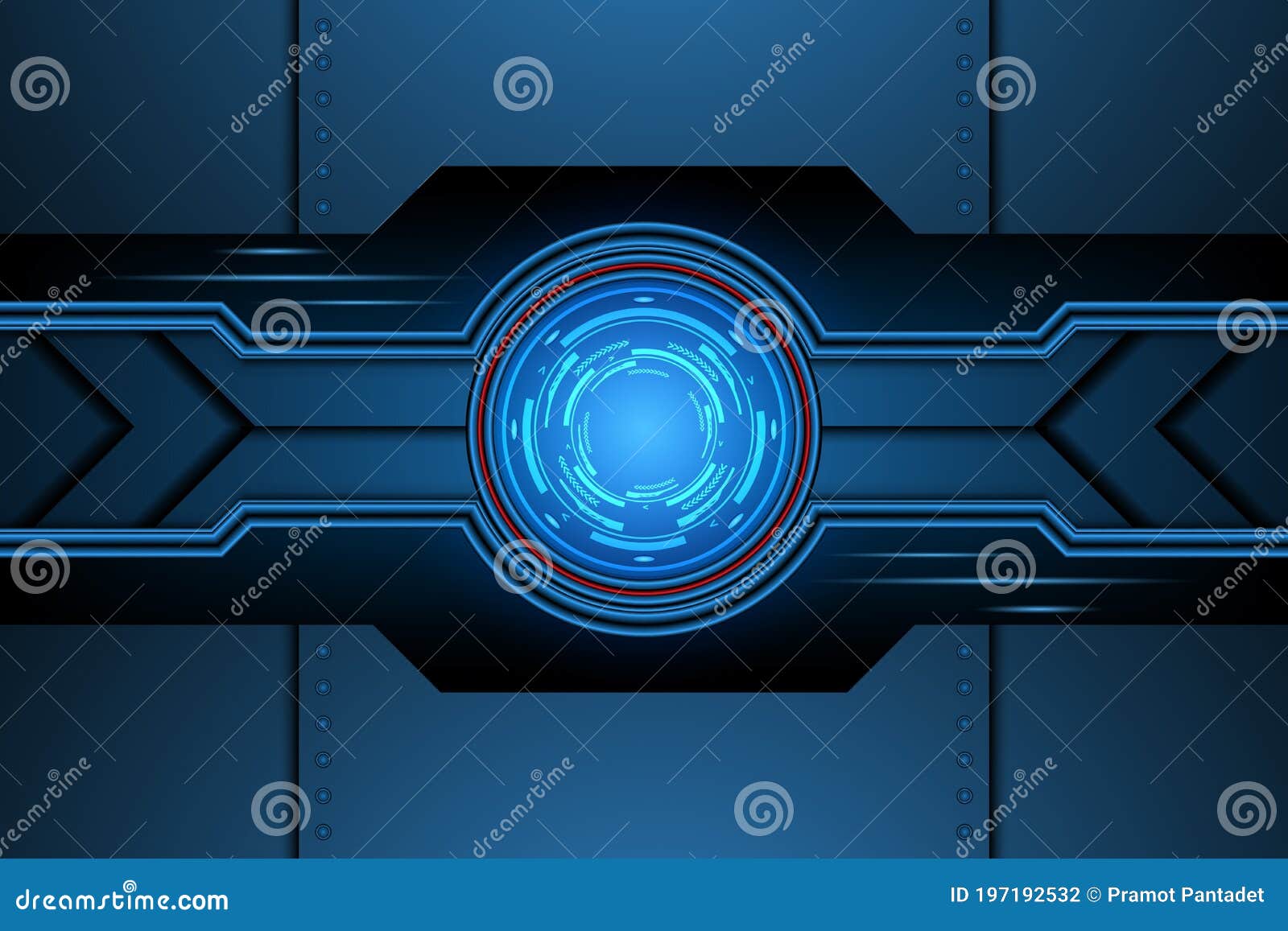 Futuristic Sci Fi Door With Complex Mechanisms And Holographic Displays ...