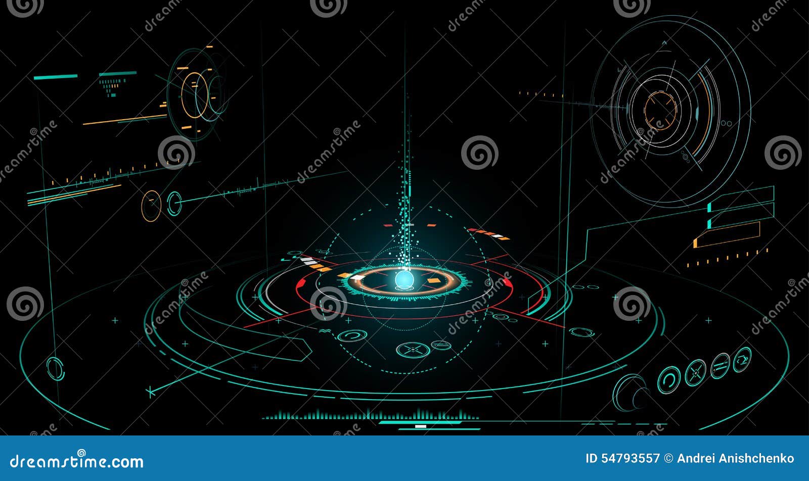 Abstract interface stock vector. Illustration of gaming - 54793557