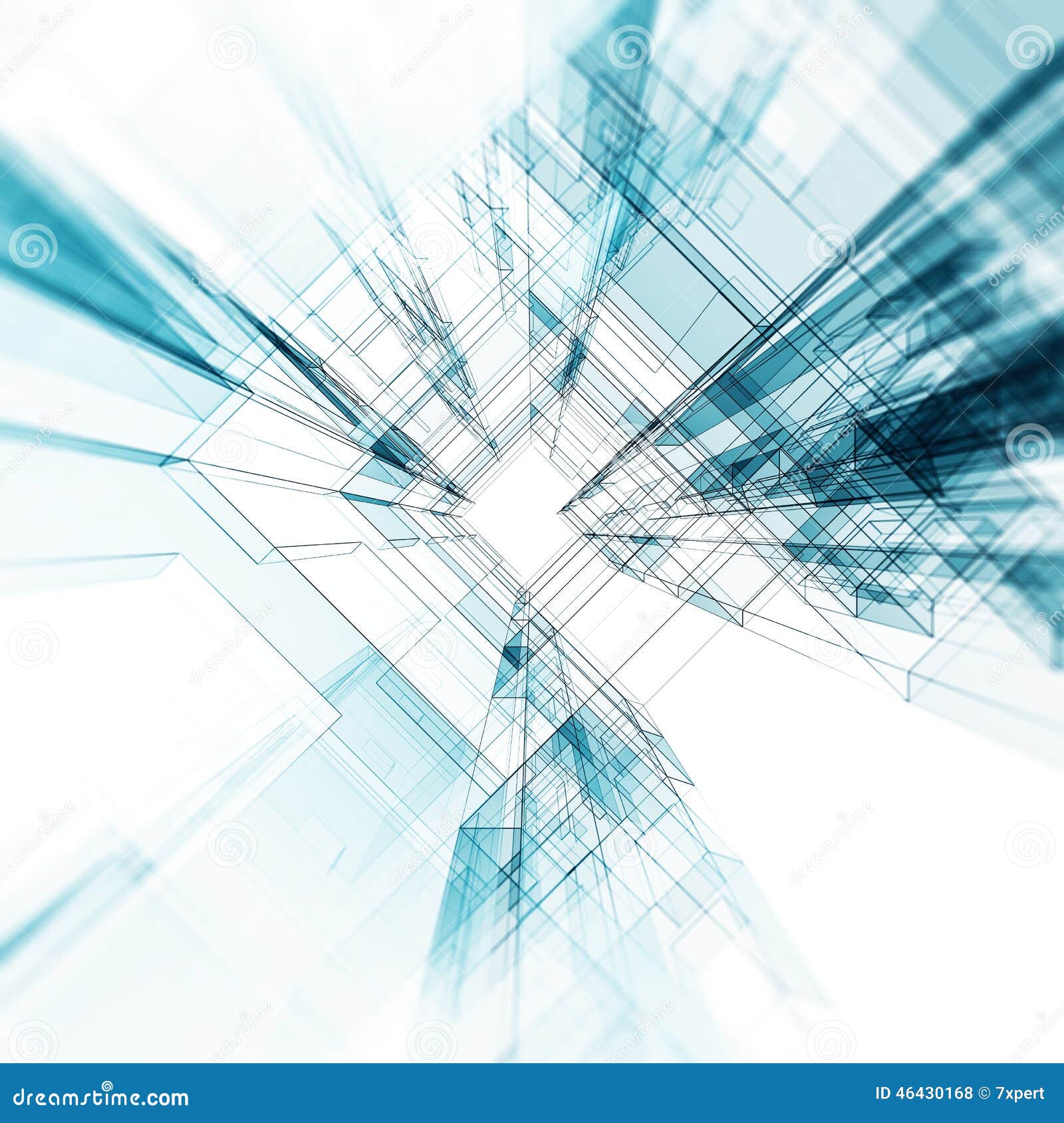 Abstract interior stock illustration. Illustration of view - 46430168