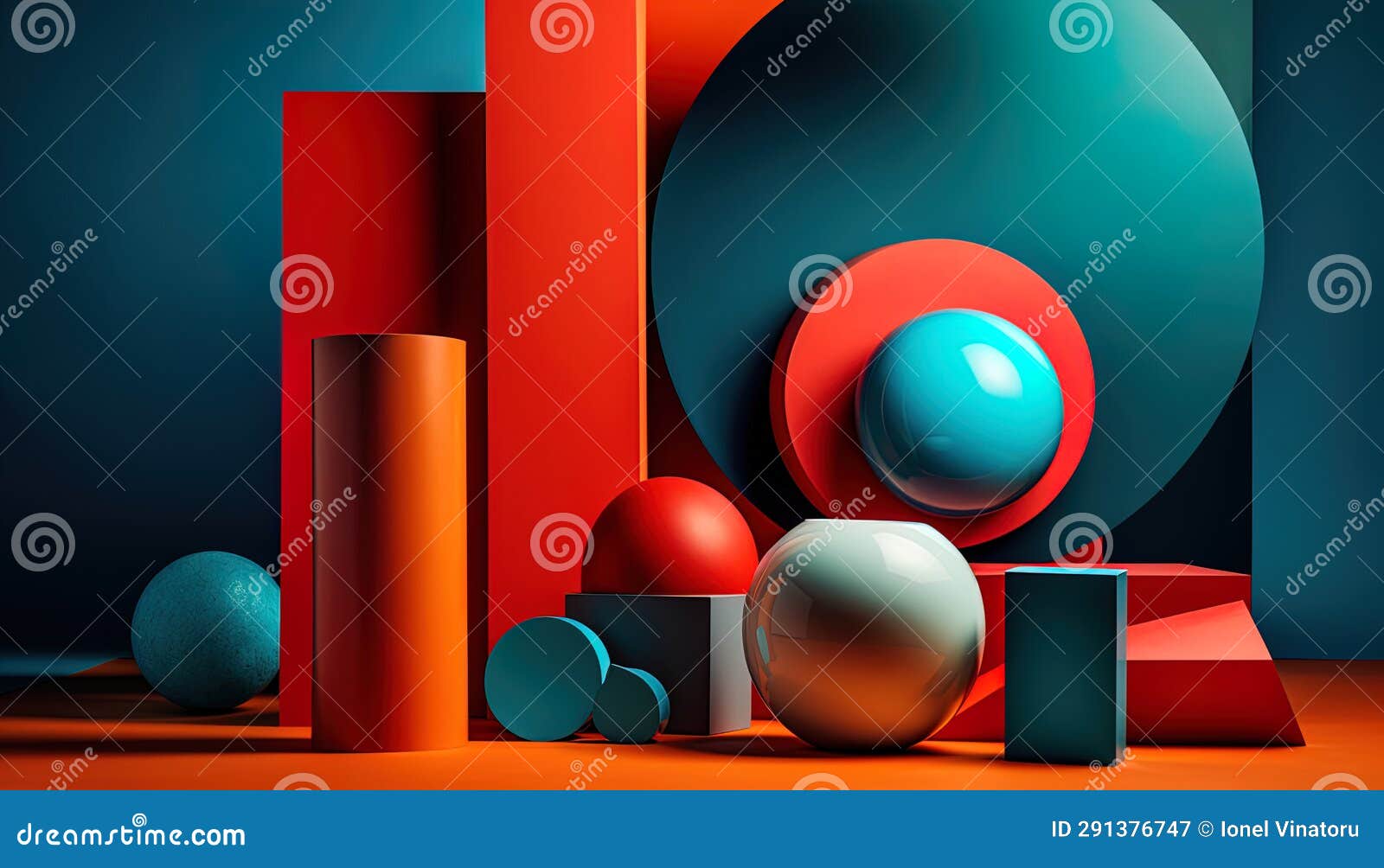 Abstract Interior Background with Geometric Patterns in Different ...