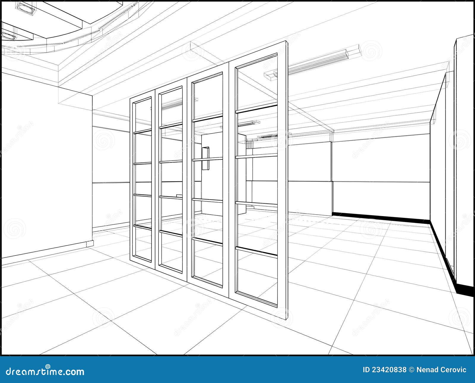 Abstract Interior Construction Vector 221 Stock Vector - Illustration ...