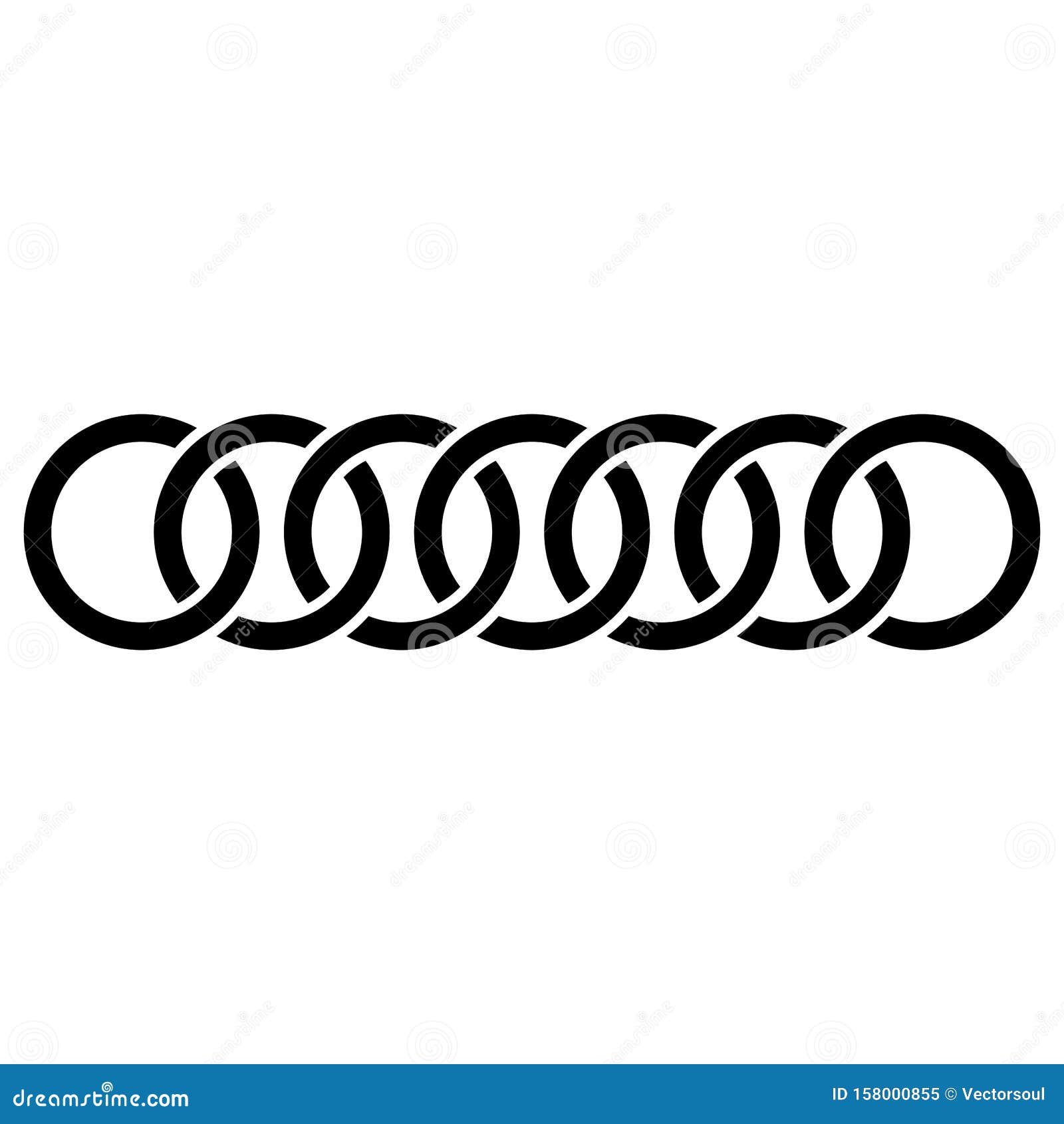 Abstract Interlace, Interweave Geometric Circle Element. Intersecting ...