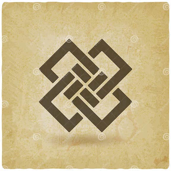 Abstract Interlocking Squares Vintage Background Stock Vector ...