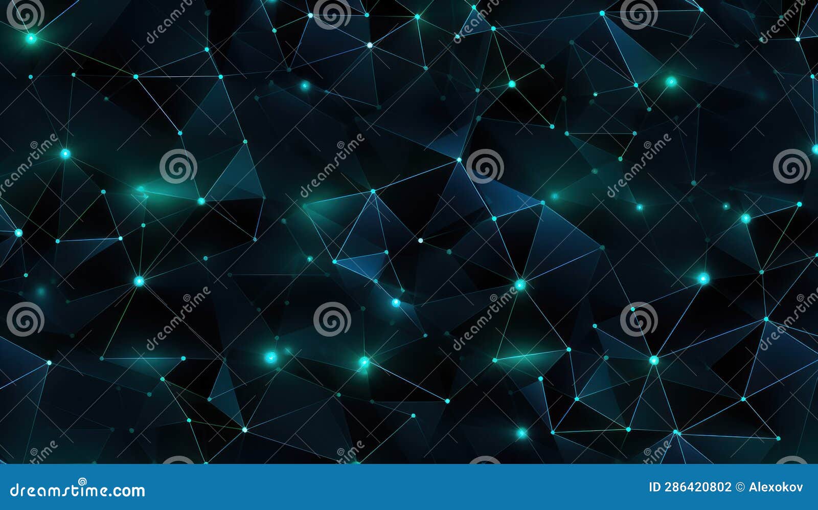 Abstract Interlocking Triangles Pattern with Dark Blue Stars and ...