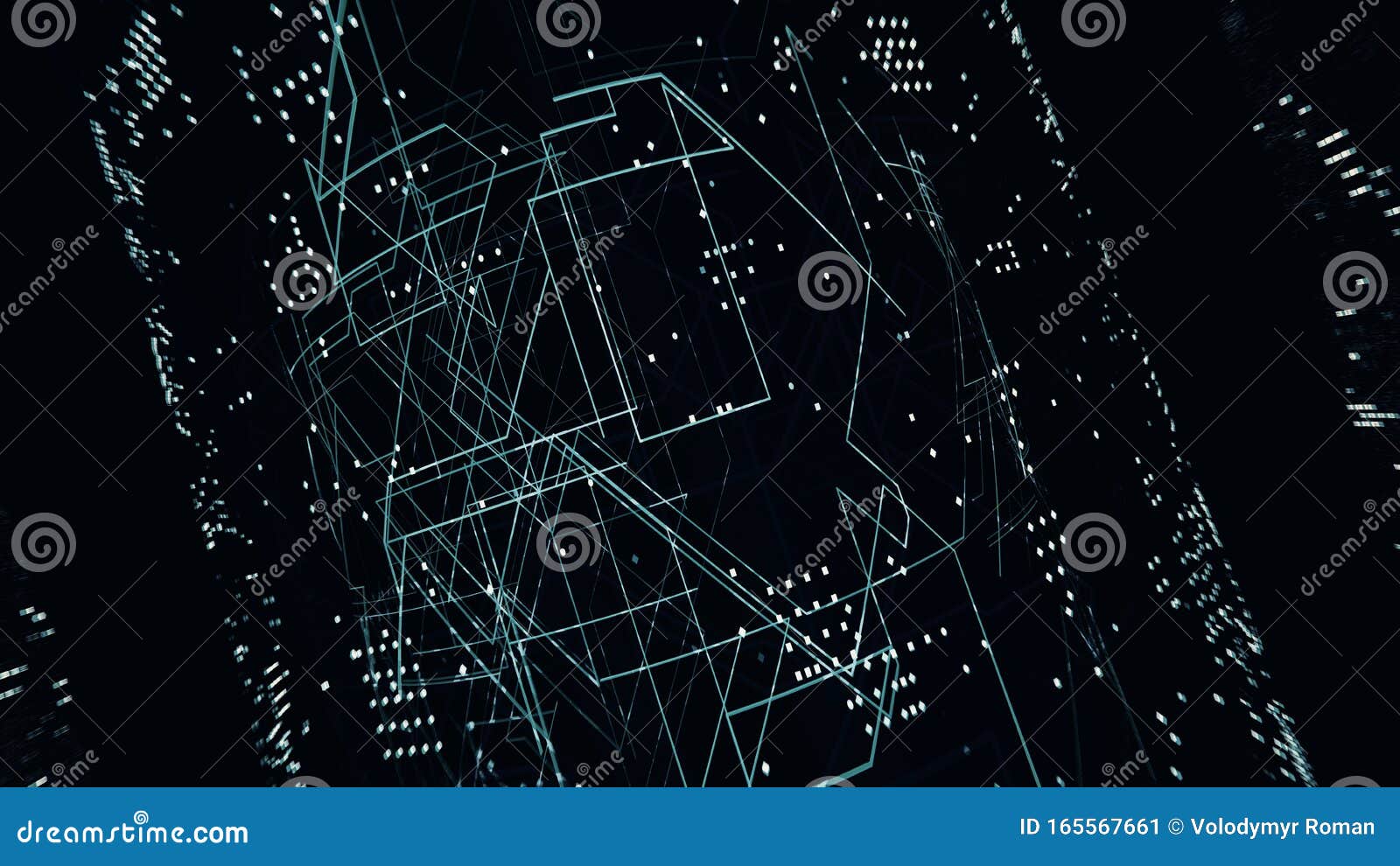 Abstract Internet Background, Technology Speed Concept. Speed Tunnel ...