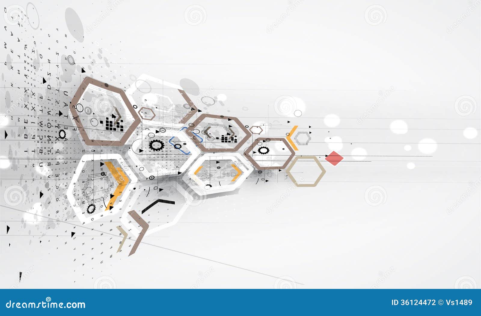 Abstract Internet Computer Technology Business Solution Stock ...