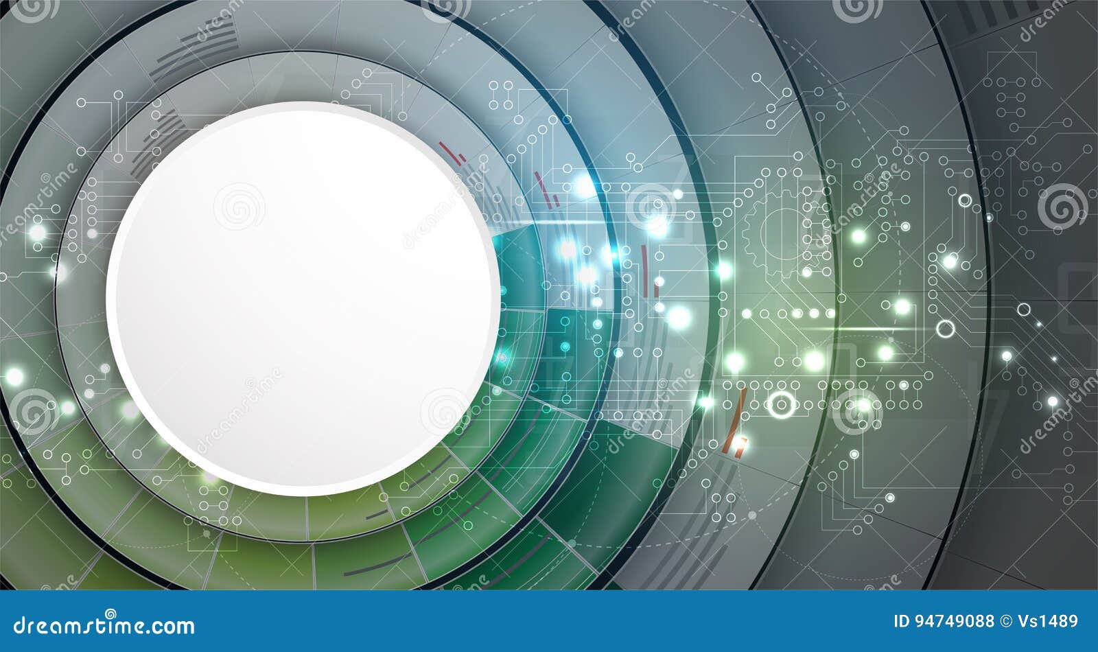 Abstract Internet Computer Technology Business Solution Stock Vector ...