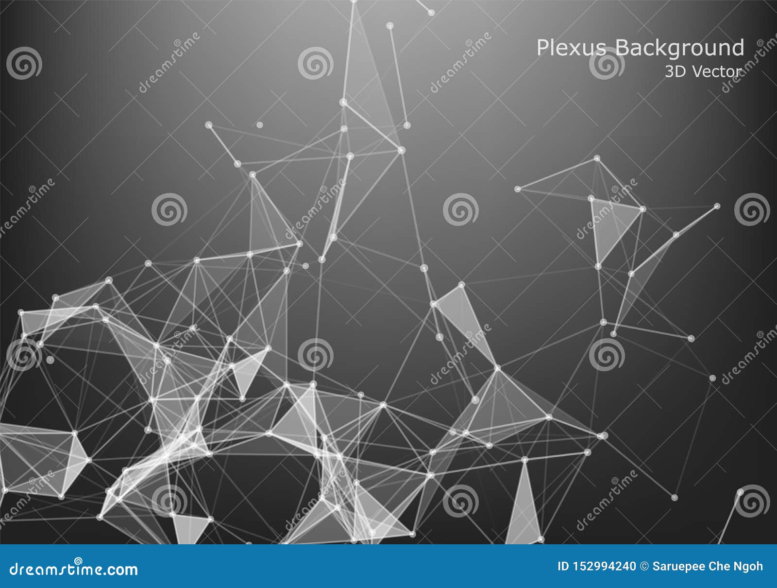 Abstract Internet Connection and Technology Graphic Design. Polygonal ...