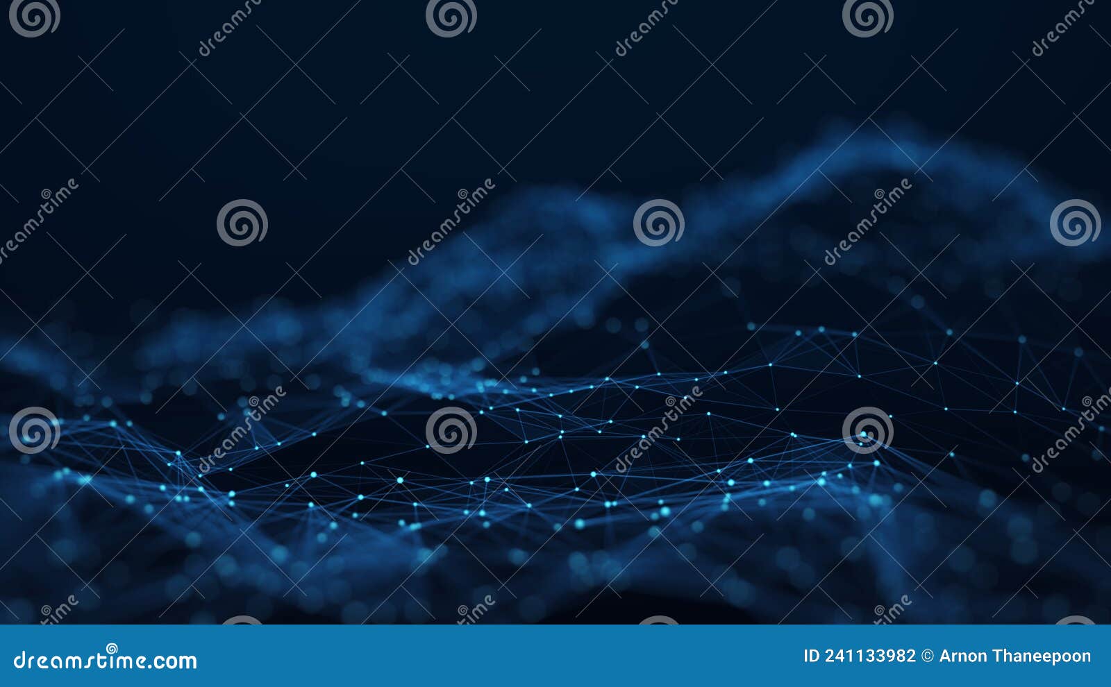 Abstract Internet Network Technology Concept of Interconnected Polygons ...