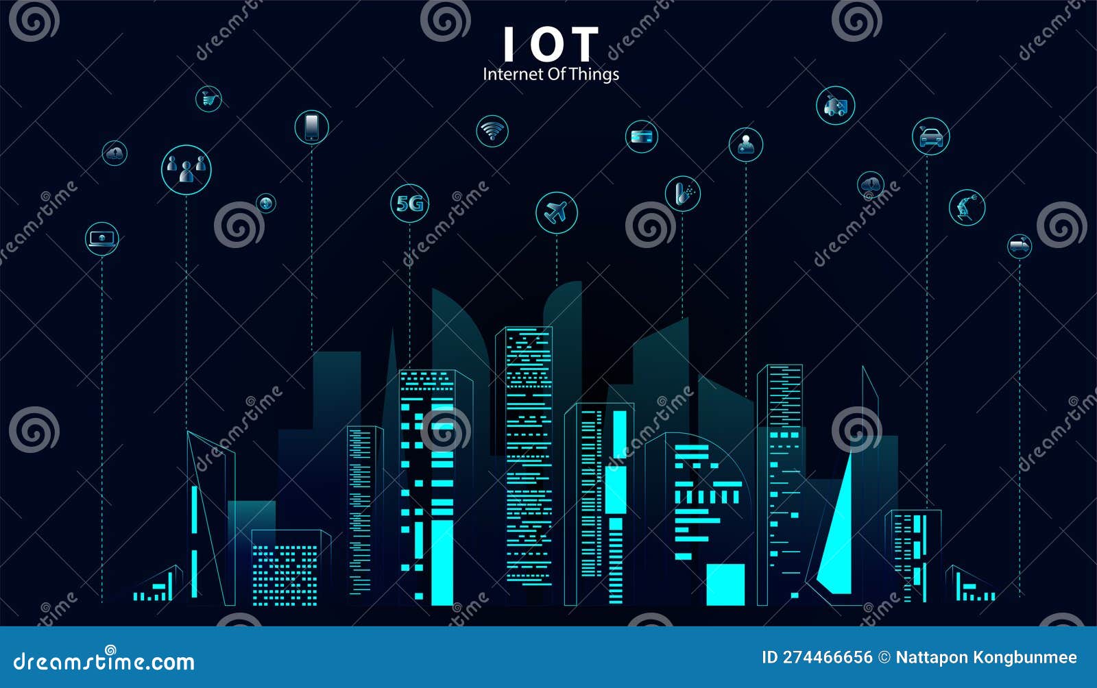 5G Network Innovation Technology Banner. Wireless Systems And Internet ...