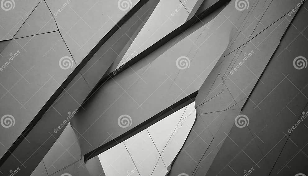Abstract Interplay of Light and Shadow in Angular Concrete Structures ...