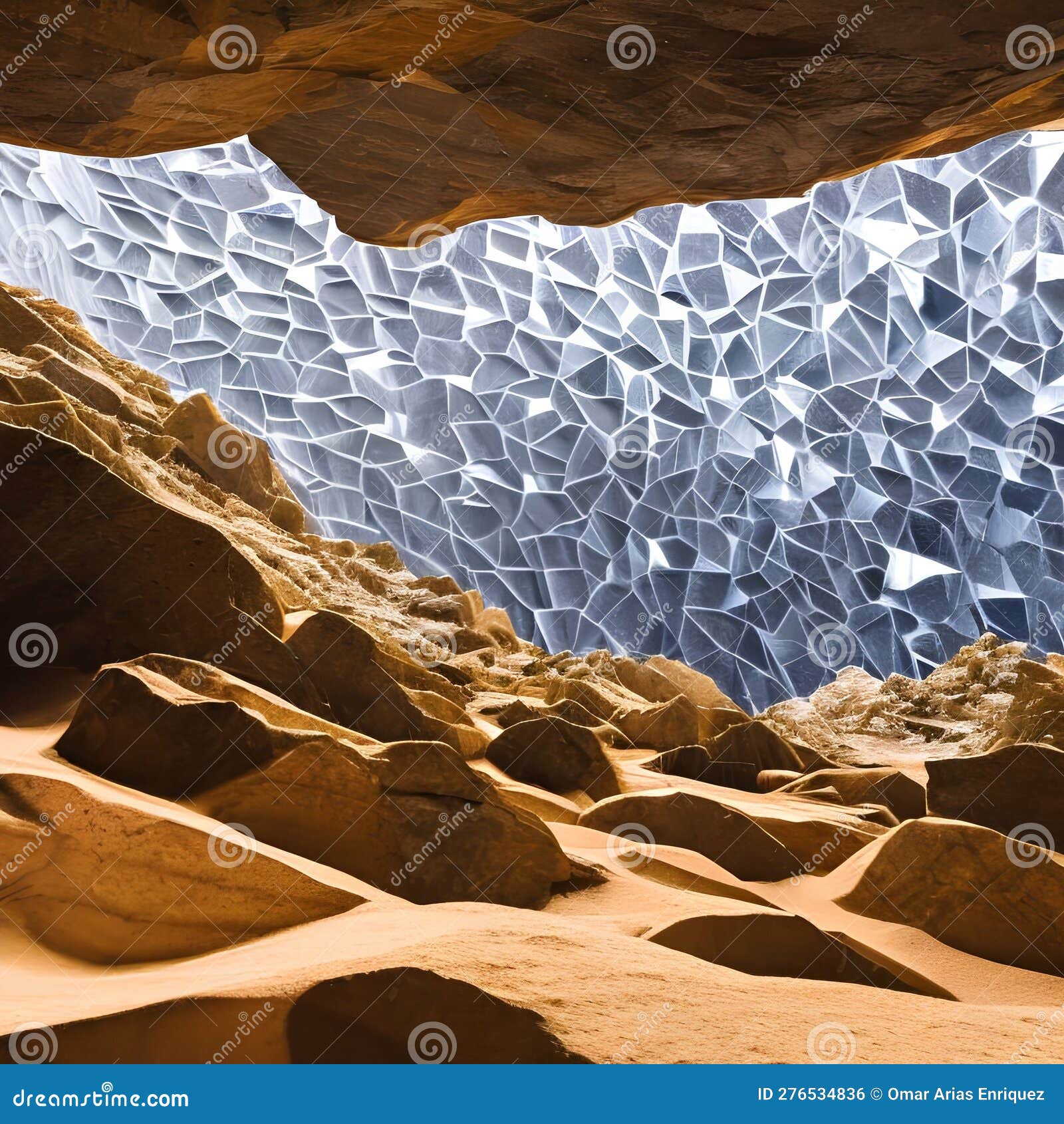 An Abstract Interpretation of a Crystal Cave, with Textured and ...