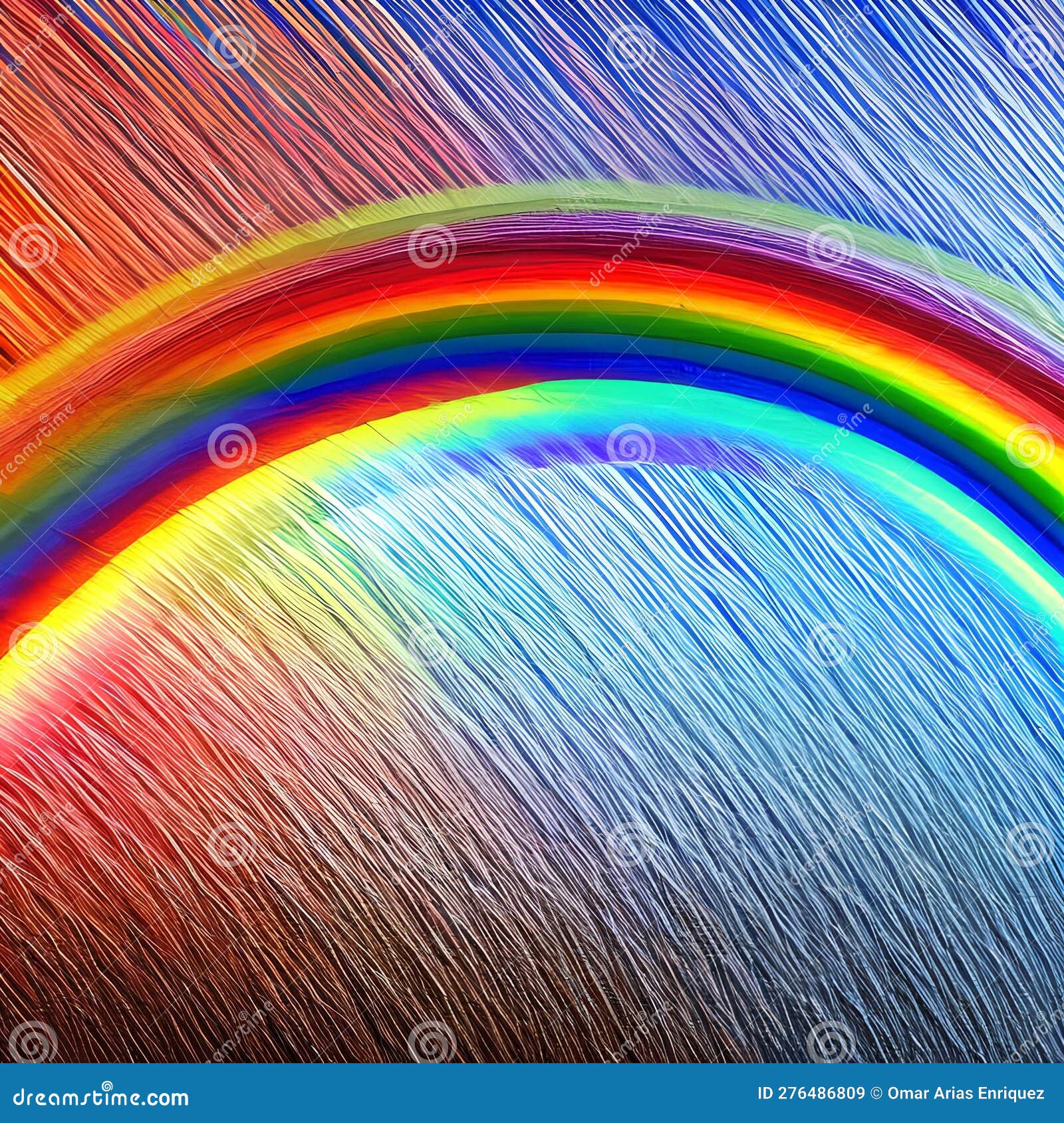 An Abstract Interpretation of a Rainbow, with Textured and Gradient ...