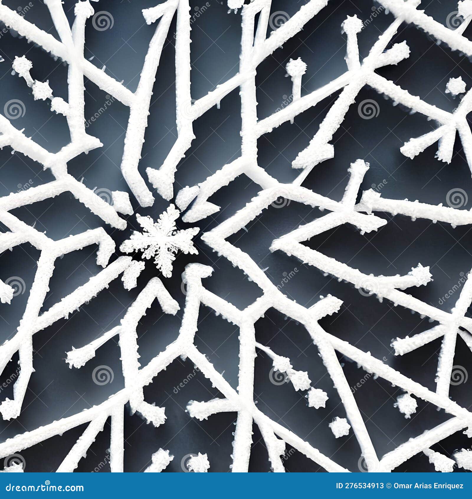 An Abstract Interpretation of a Snowflake, with Intricate Patterns and ...