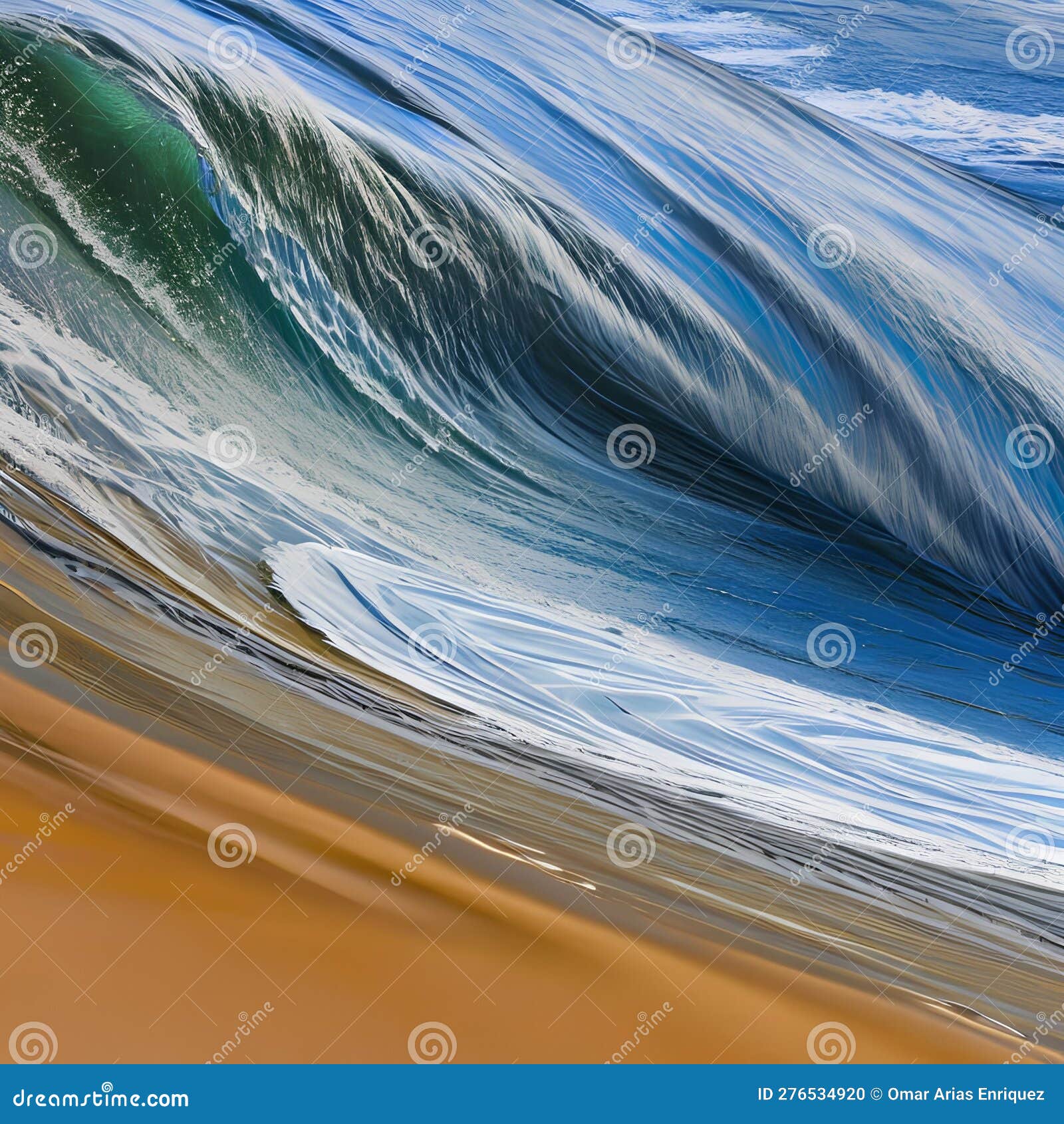 An Abstract Interpretation of a Wave, with Textured and Patterned ...