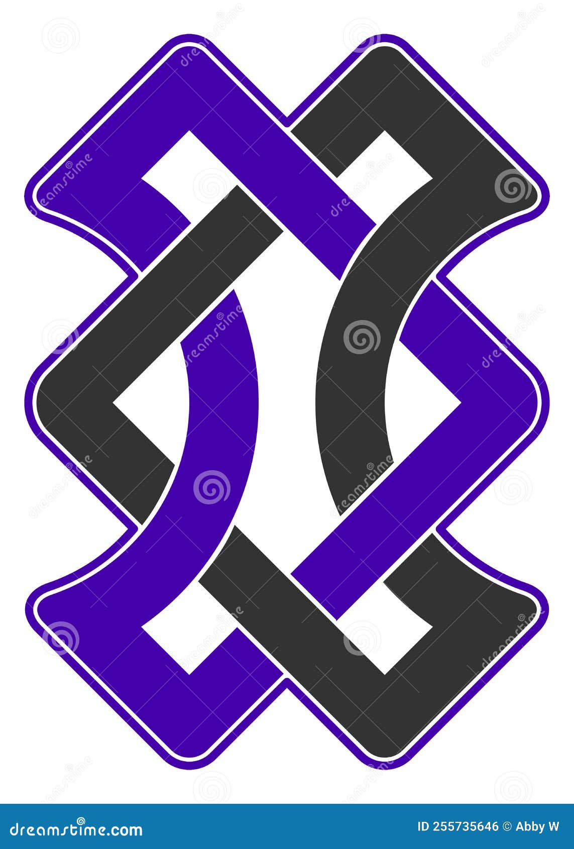 Abstract Intertwined Lines Representing The Unbreakable Bond Of Love AI ...