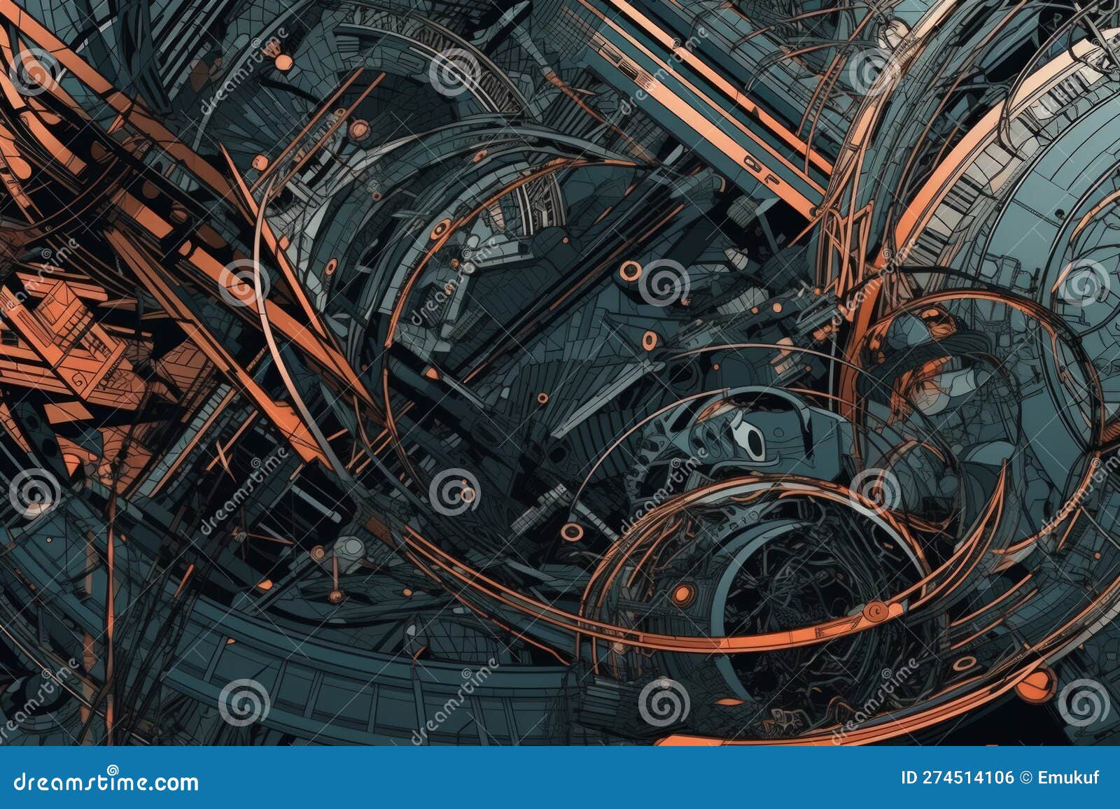 Abstract Intricate Pattern Background Generative Ai Stock Illustration ...