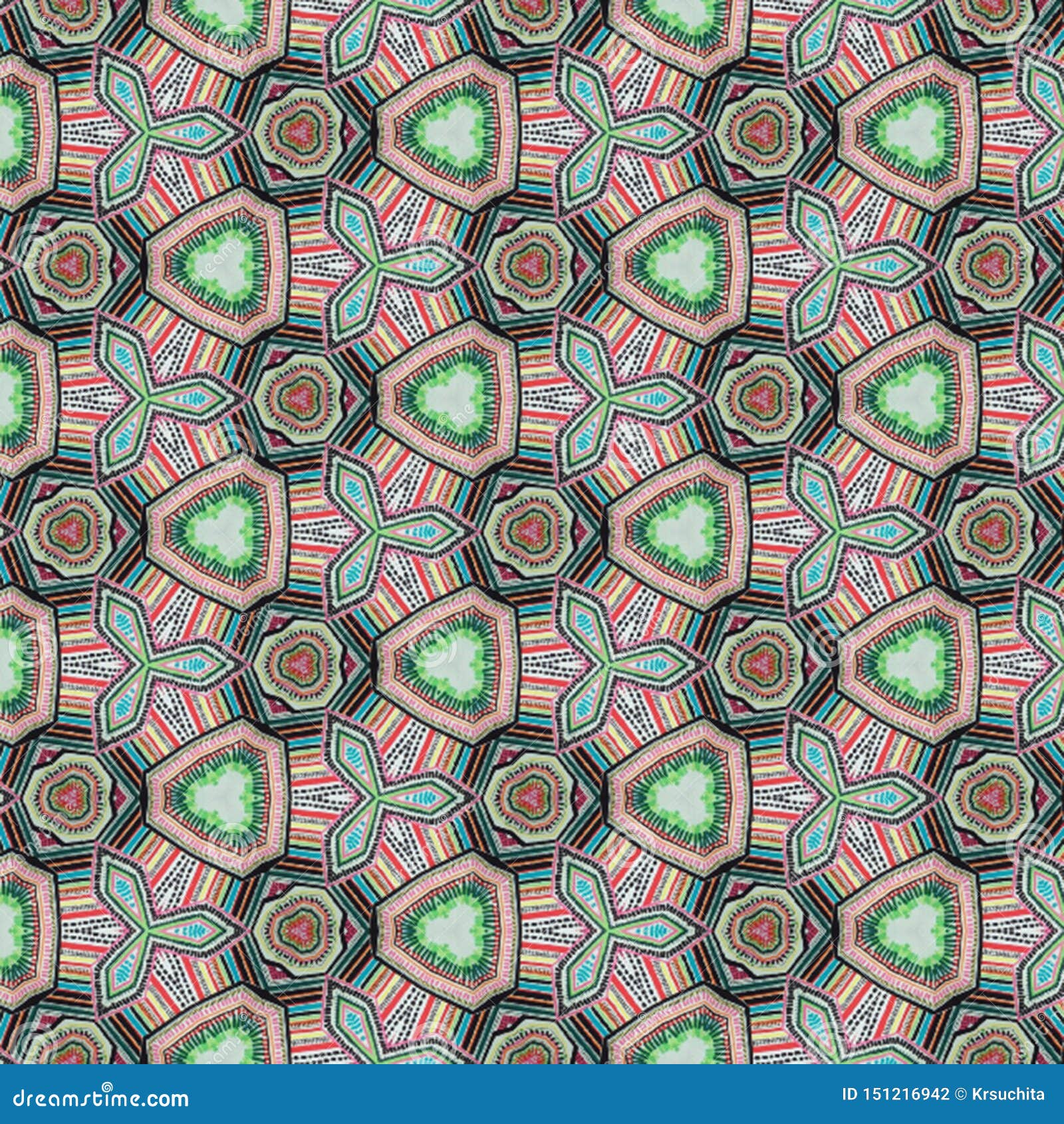 Abstract Intricate Repeat Graphic Pattern Design Stock Illustration ...