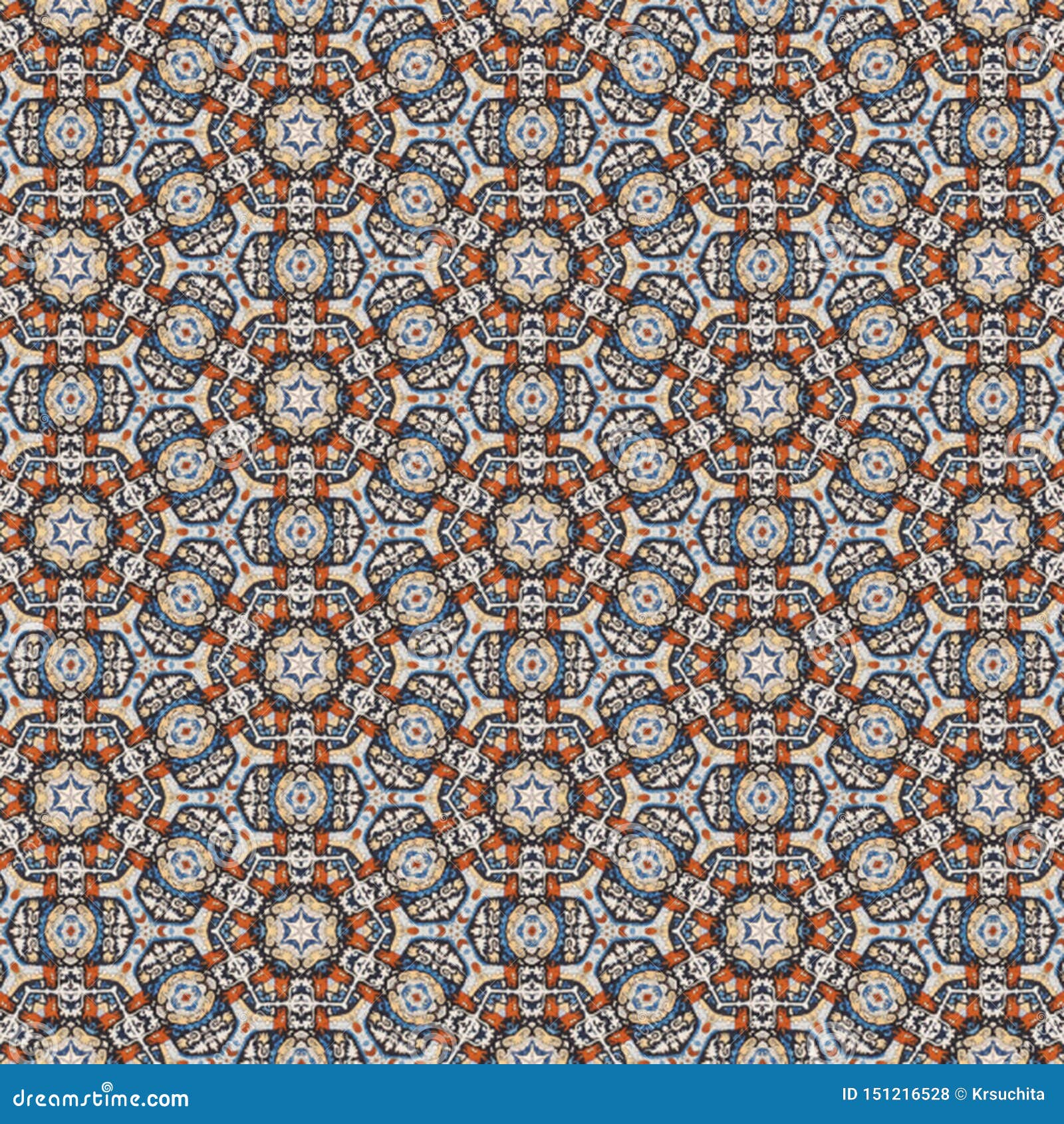 Abstract Intricate Repeat Graphic Pattern Design Stock Illustration ...