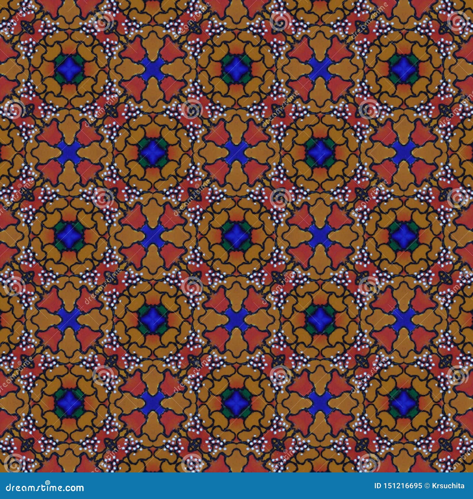 Abstract Intricate Repeat Graphic Pattern Design Stock Illustration ...