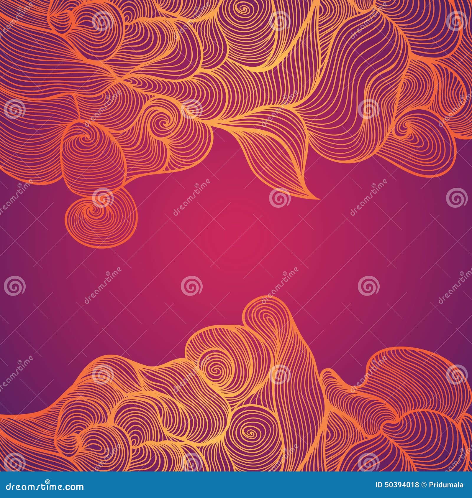 Abstract Invitation Card. Template Frame Design for Card. Stock Vector ...