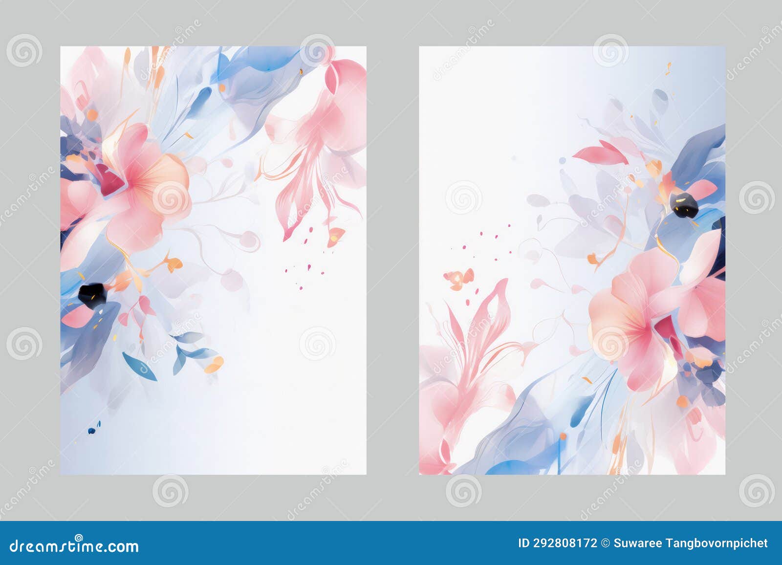 Abstract Invitations for Wedding or Birthday Card Background Stock ...