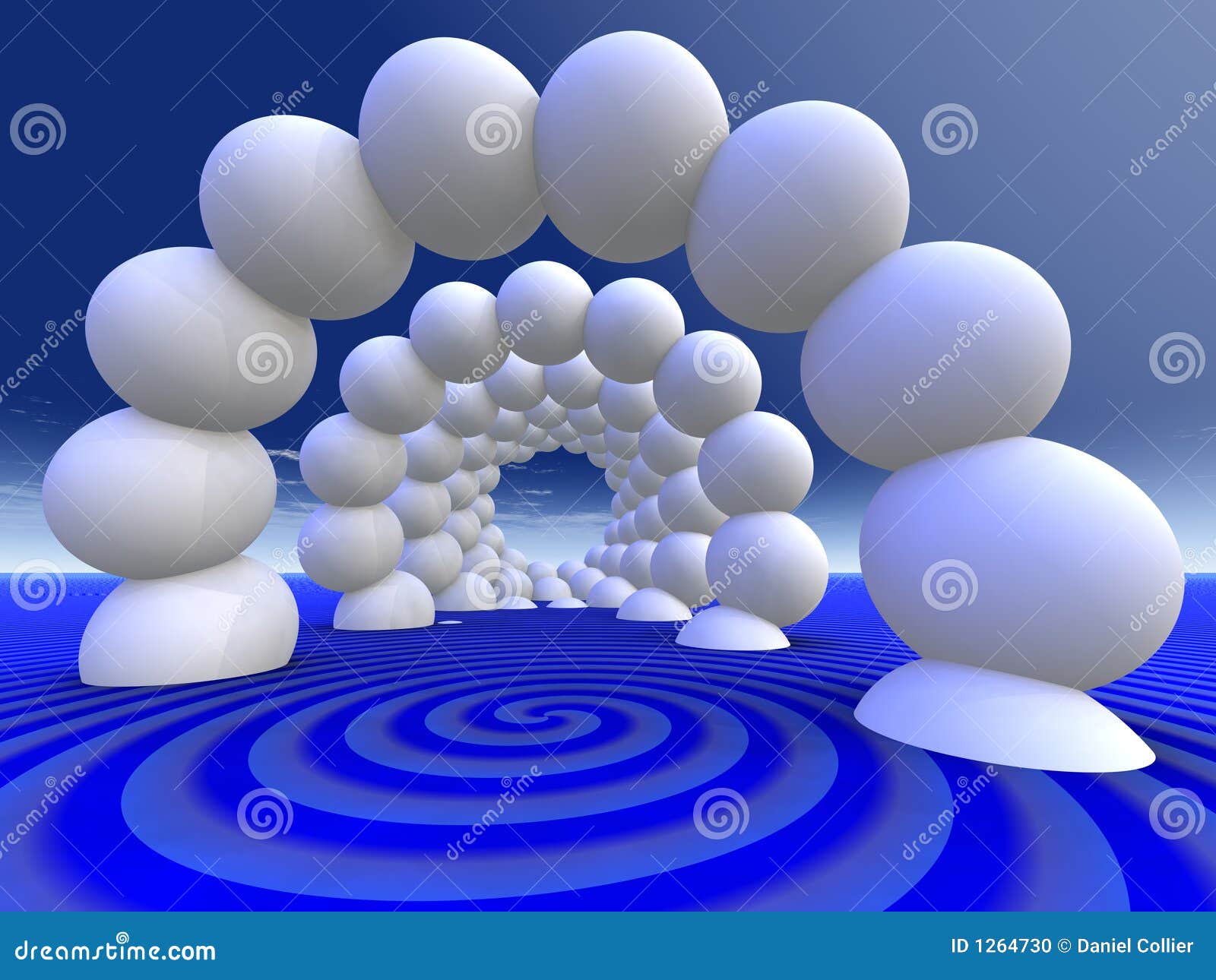 Abstract - Inviting Tunnel stock illustration. Illustration of ...