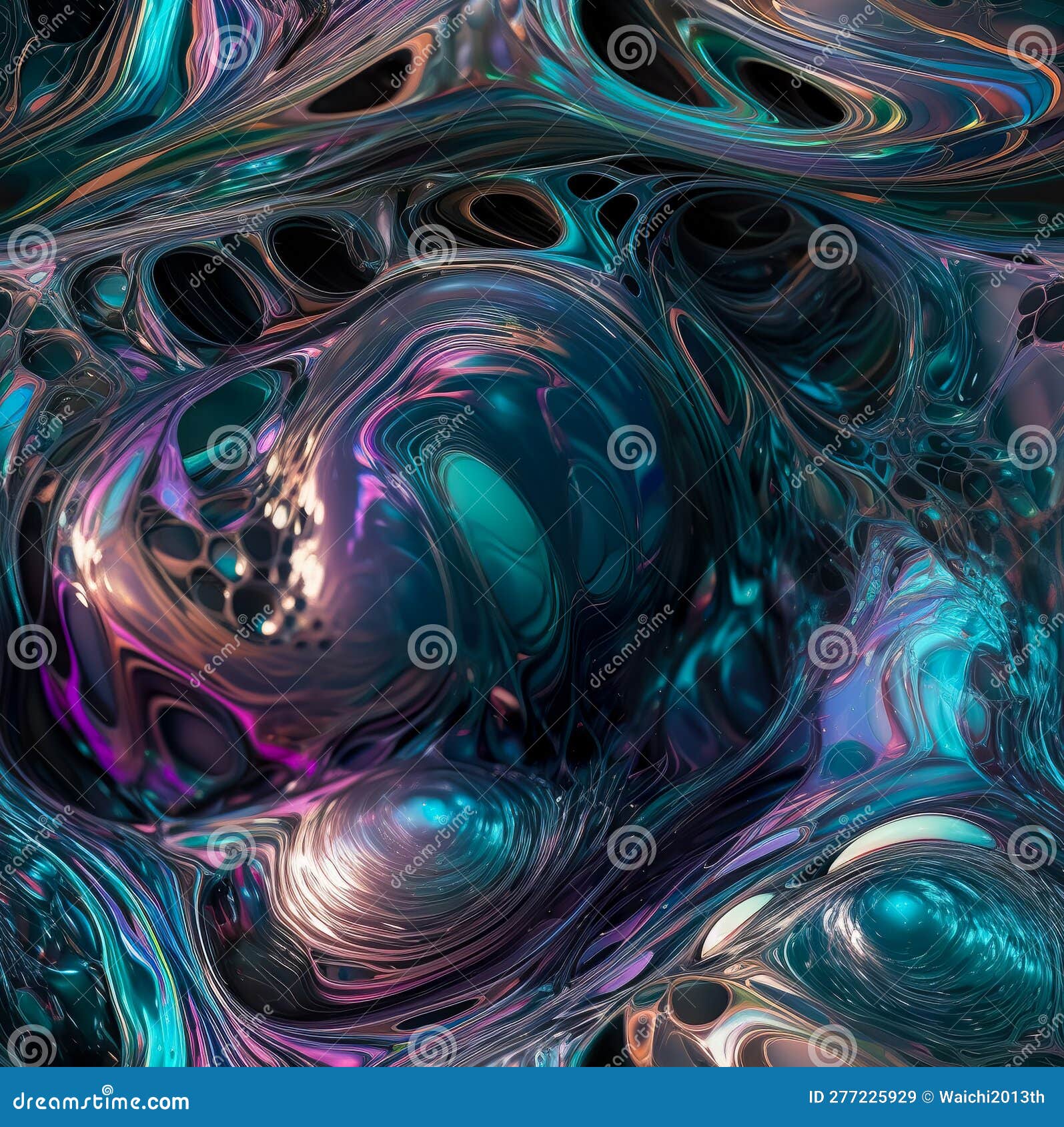 Abstract Iridescent Texture. Minimal Liquid Aesthetic Concept Stock ...