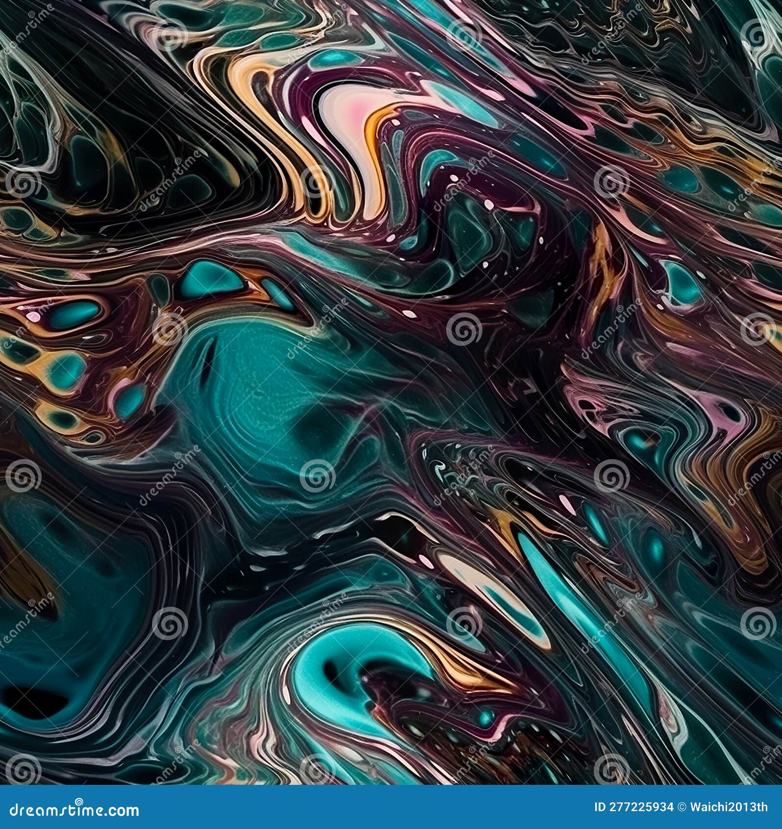 Abstract Iridescent Texture. Minimal Liquid Aesthetic Concept Stock ...