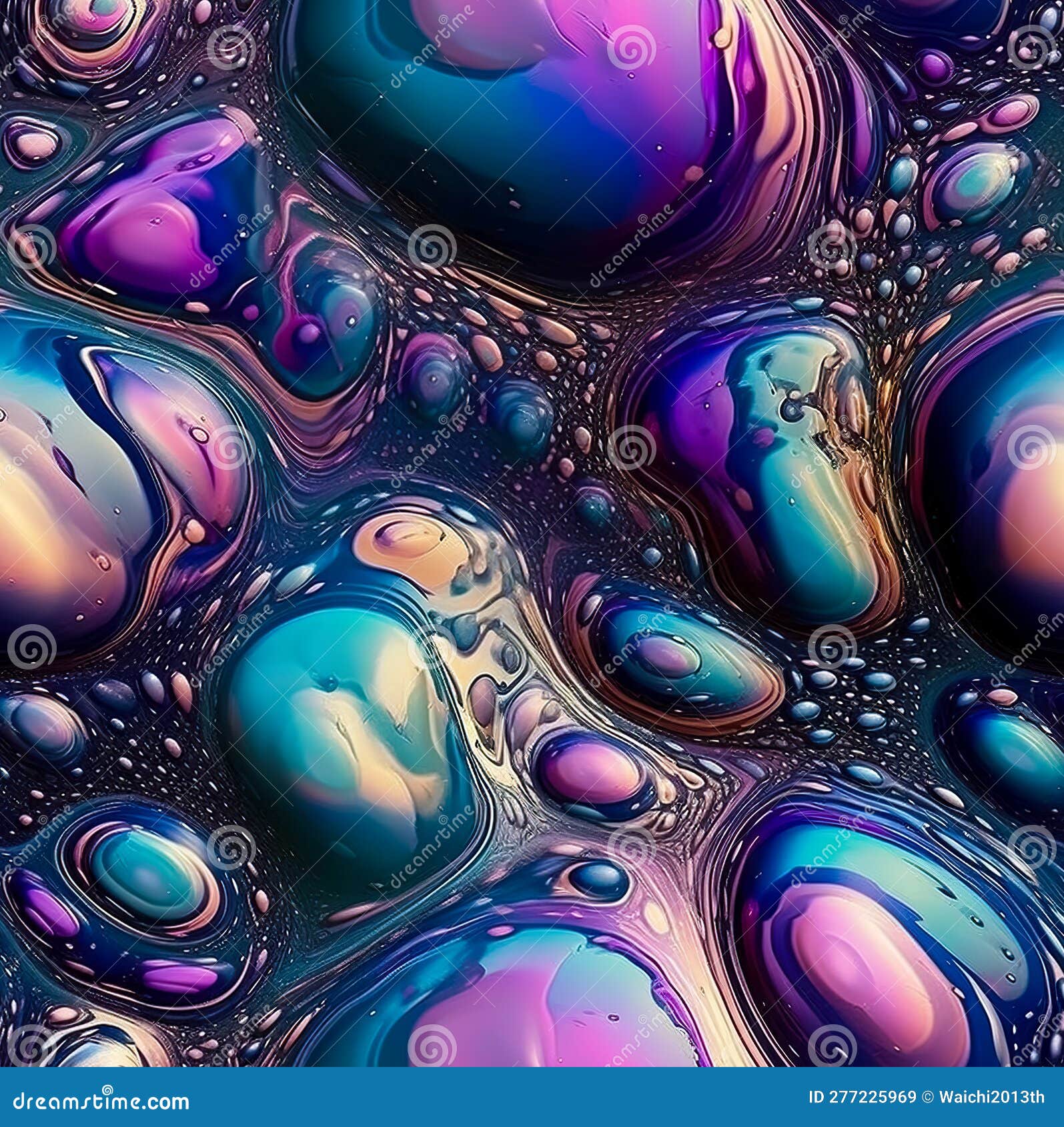 Abstract Iridescent Texture. Minimal Liquid Aesthetic Concept Stock ...
