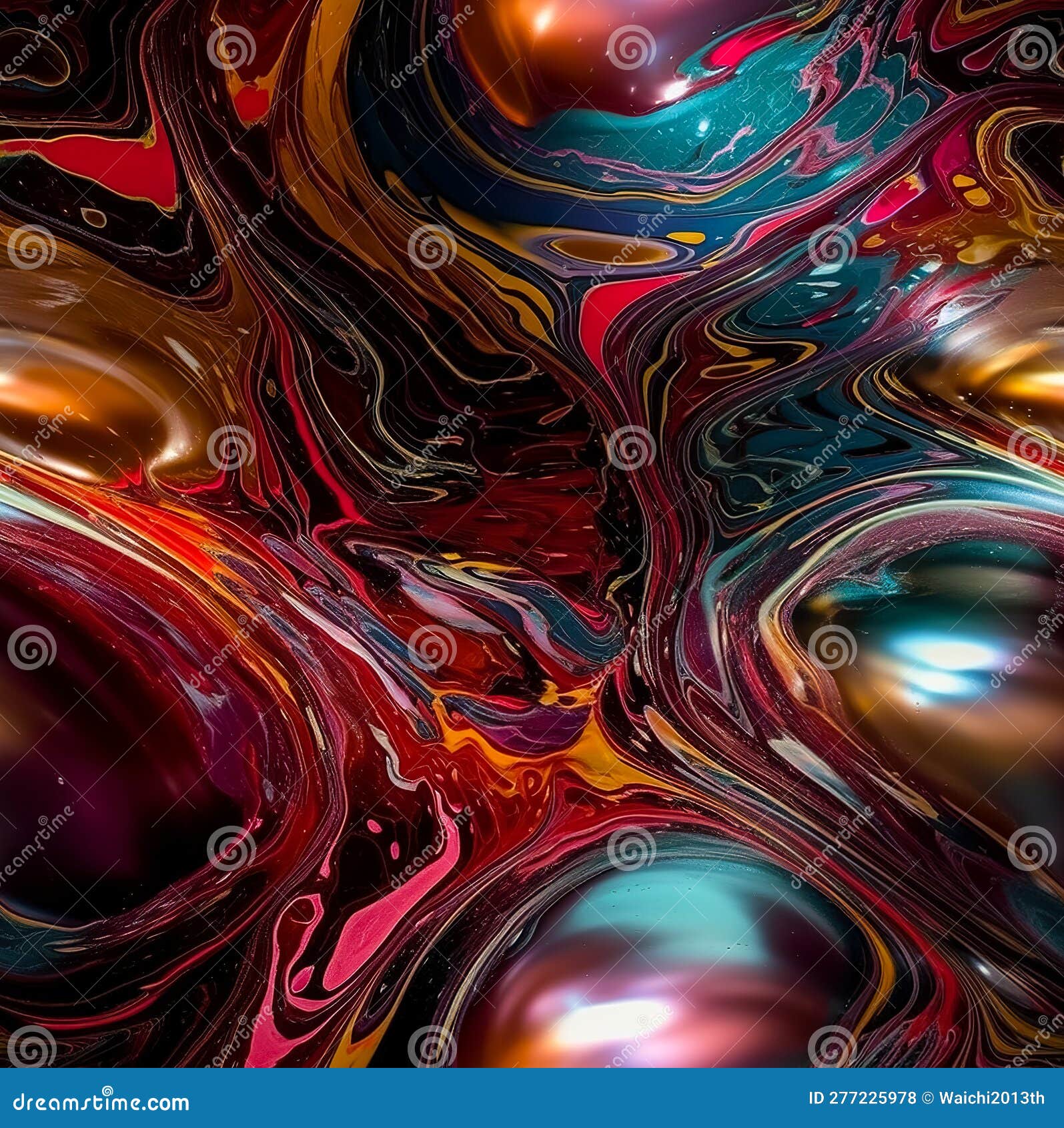 Abstract Iridescent Texture. Minimal Liquid Aesthetic Concept Stock ...