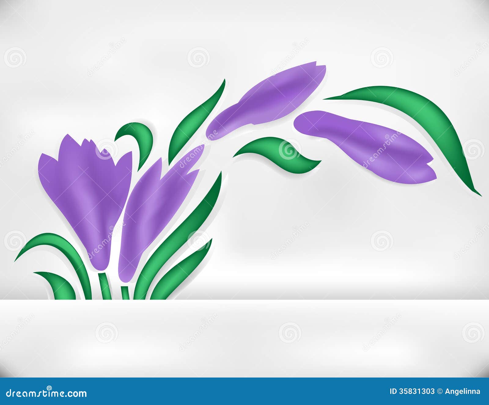 Abstract iris with banner stock vector. Illustration of branch - 35831303