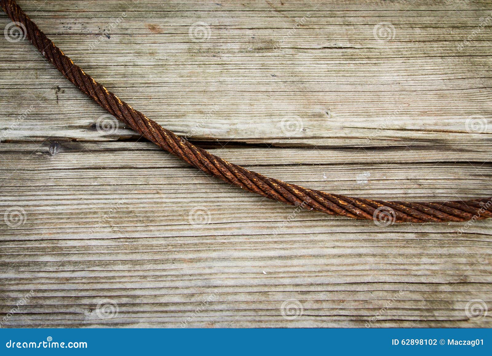Abstract Iron Cable on Wood Stock Photo - Image of closeup, steel: 62898102