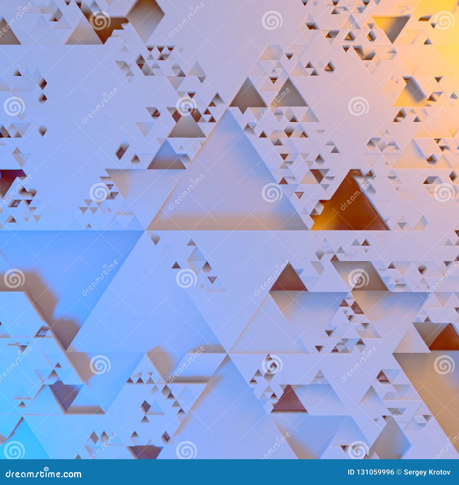 Abstract Irregular Futuristic Architectural Pattern, Triangles 3d ...