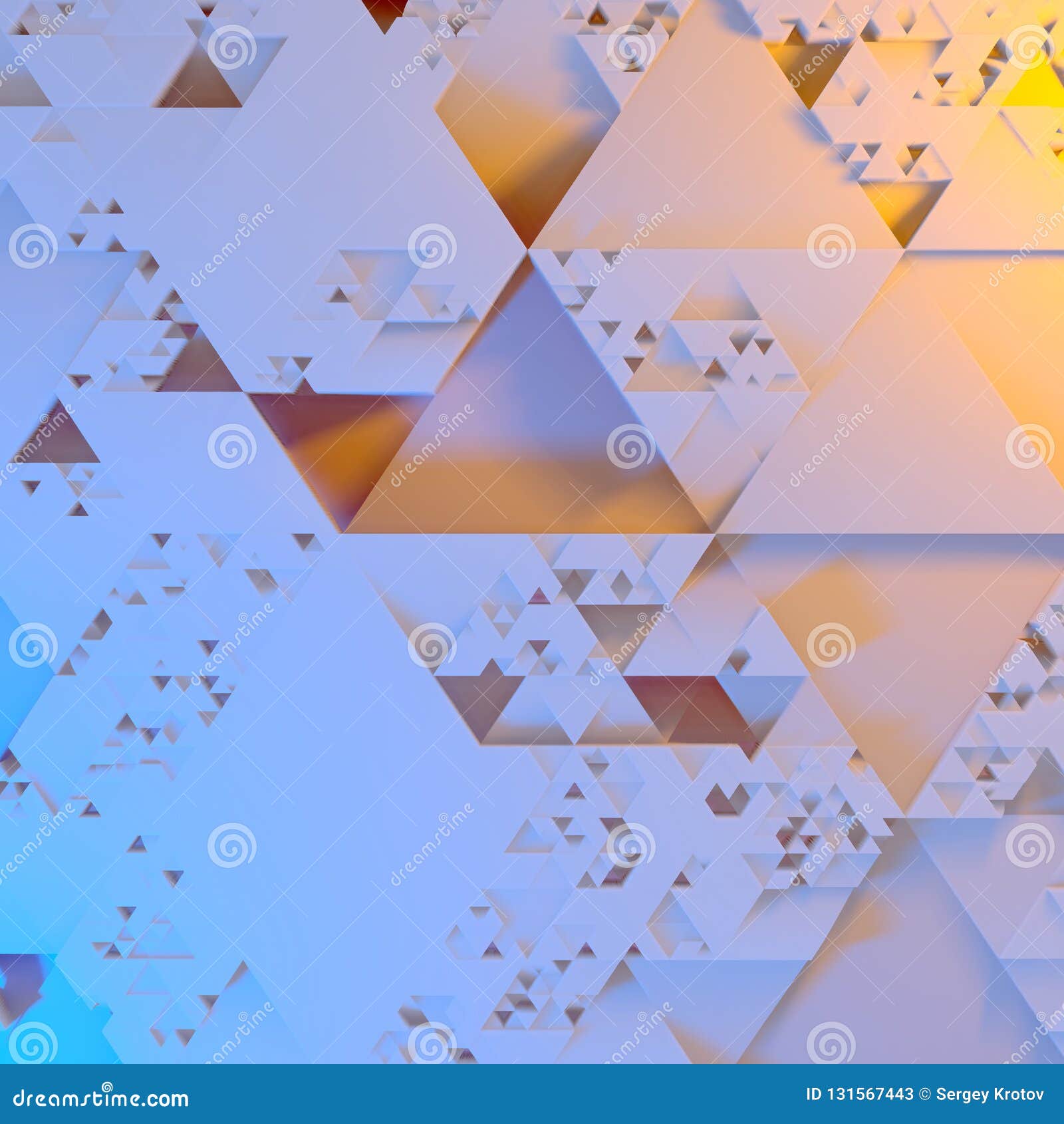 Abstract Irregular Futuristic Architectural Pattern, Triangles 3d ...