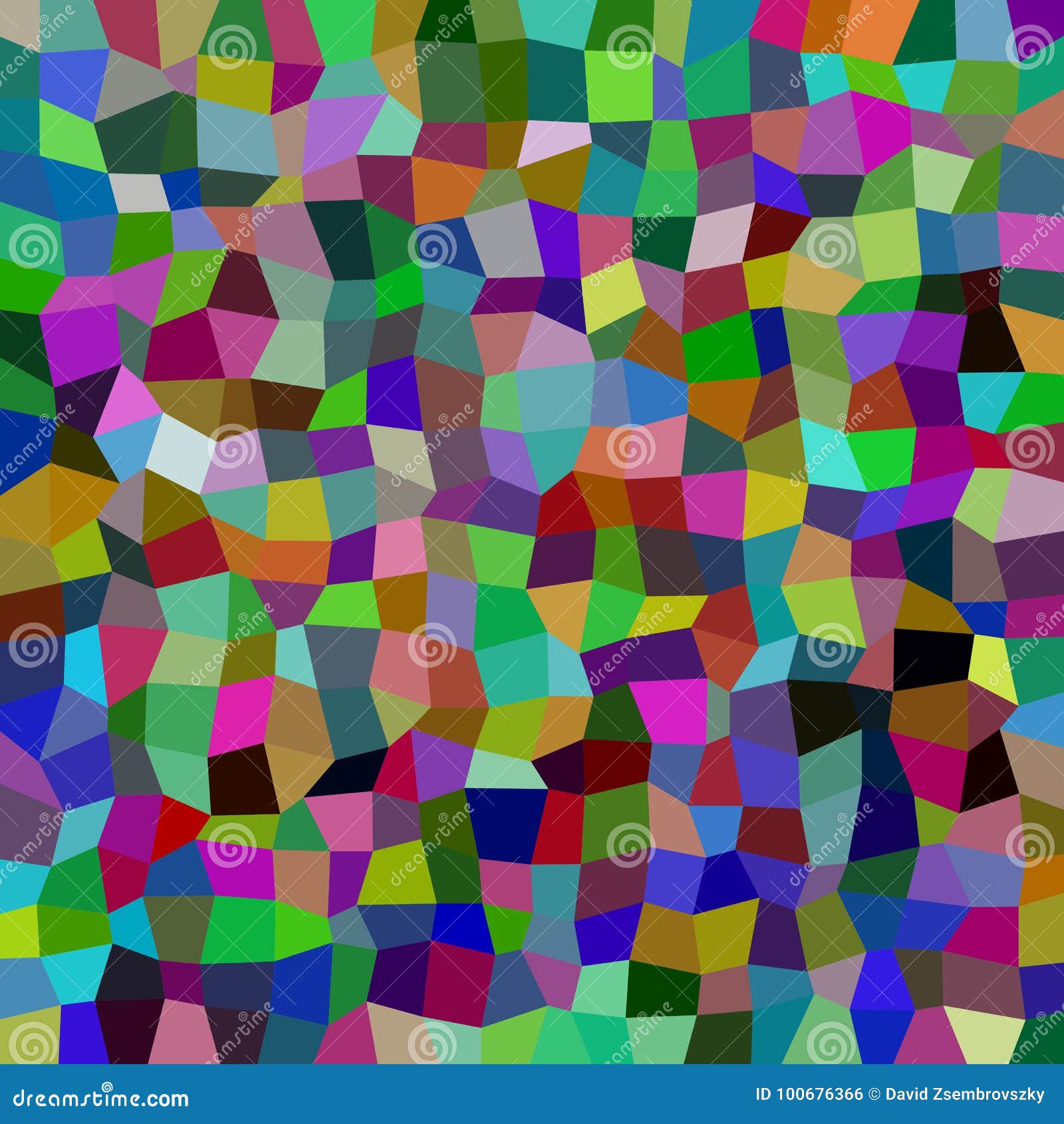 Abstract Rectangle Tiled Mosaic Pattern Background - Polygonal Vector ...