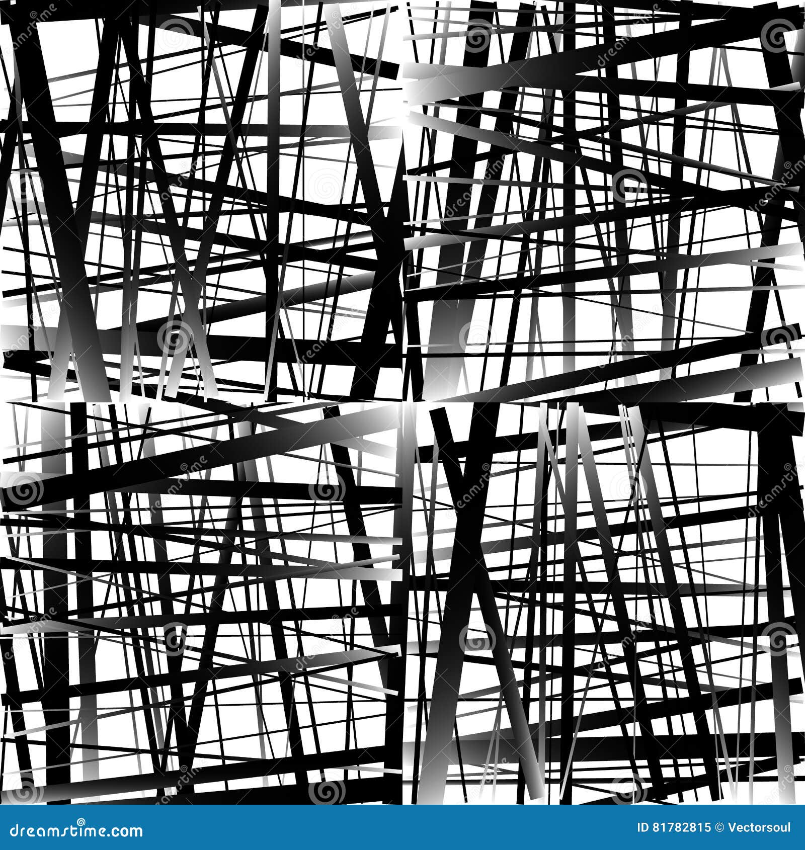 Abstract Irregular Straight Lines Pattern. Set of 4 Version Stock ...