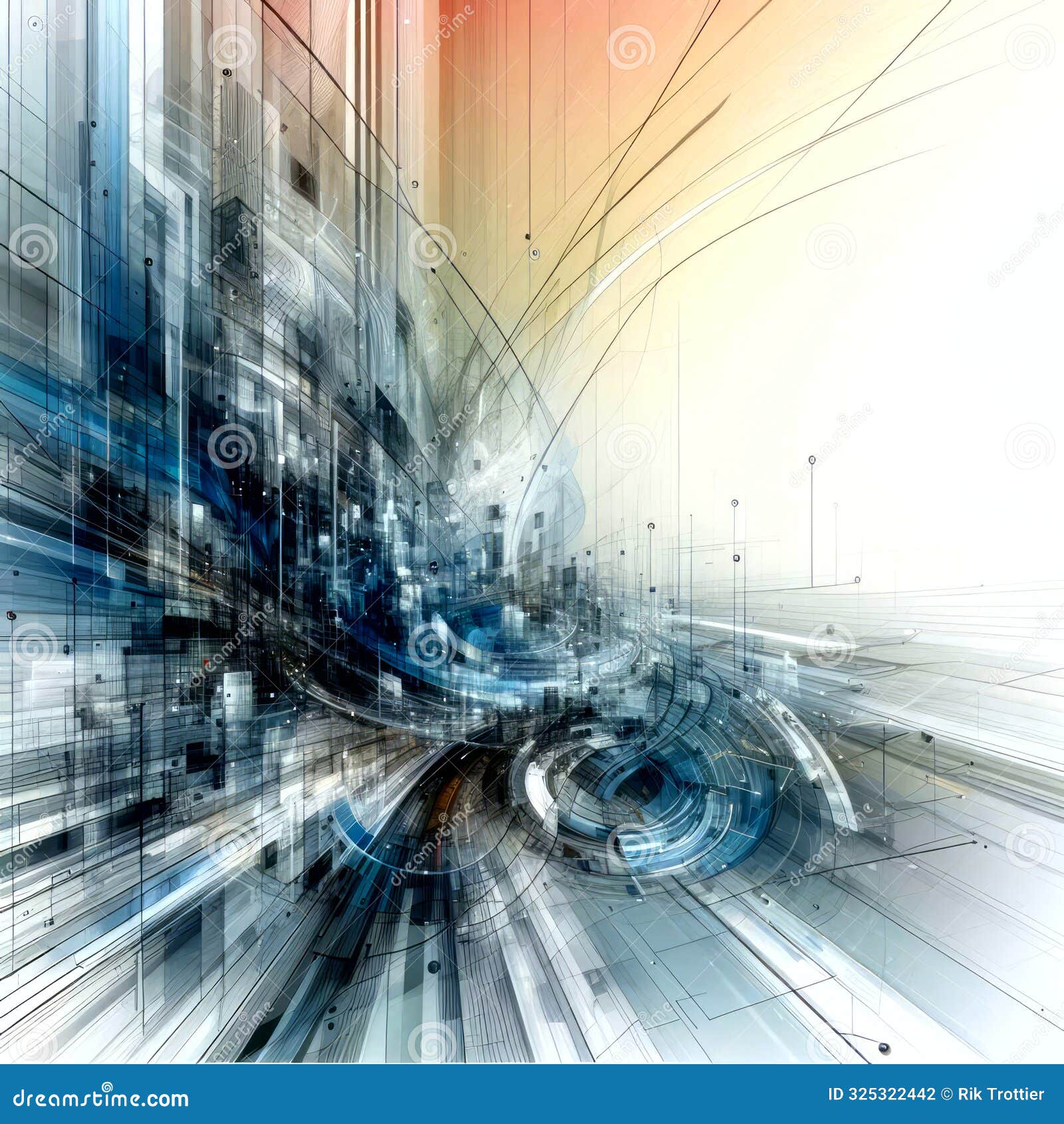 Abstract Iscience Technology Stock Illustration - Illustration of tech ...