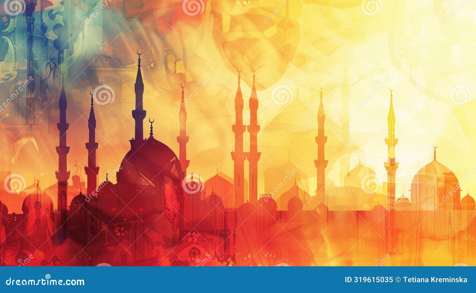 Abstract Islamic Wallpaper Glow Blur Soft Darood Ibrahimi Background ...