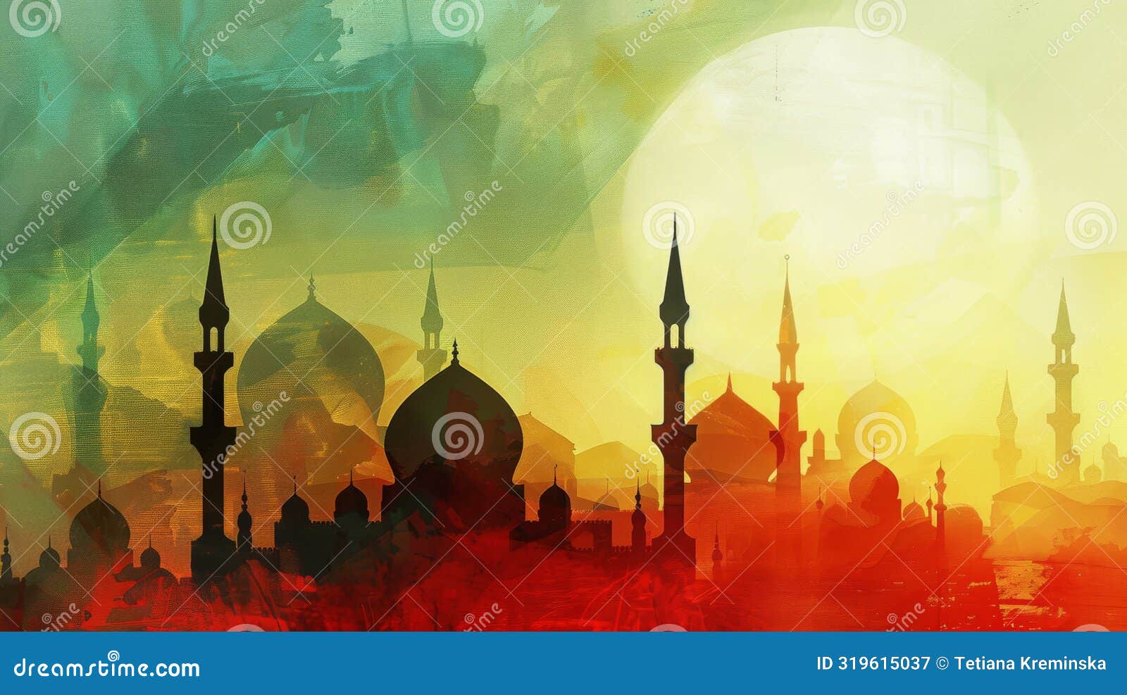 Abstract Islamic Wallpaper Glow Blur Soft Darood Ibrahimi Background ...