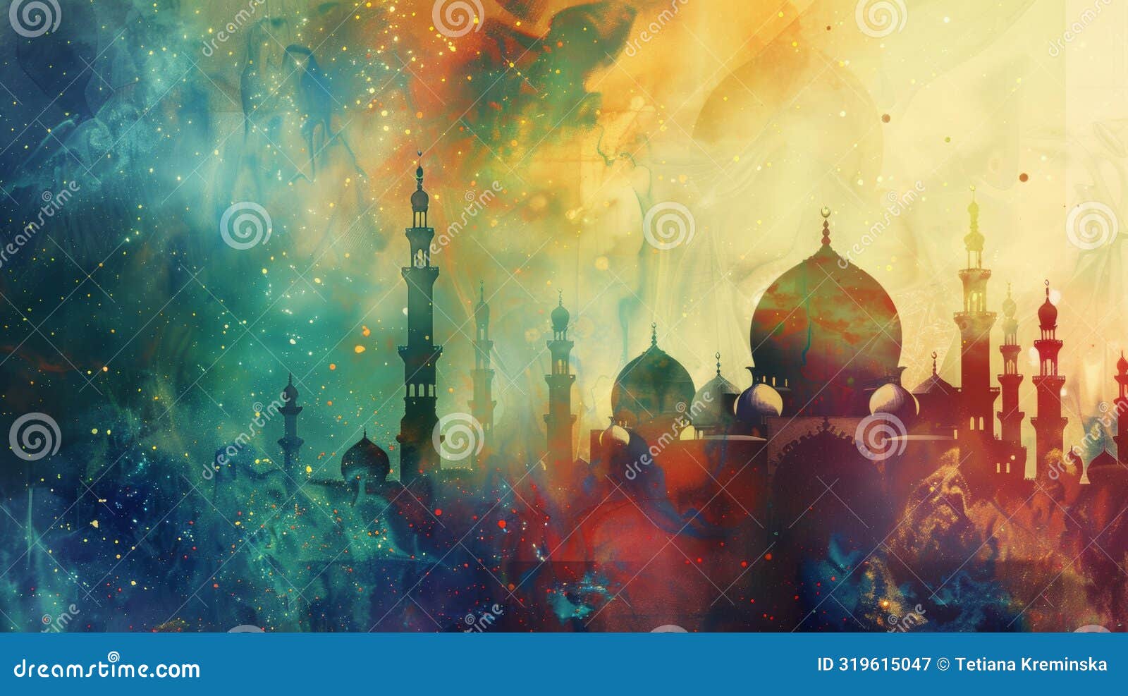 Abstract Islamic Wallpaper Glow Blur Soft Darood Ibrahimi Background ...